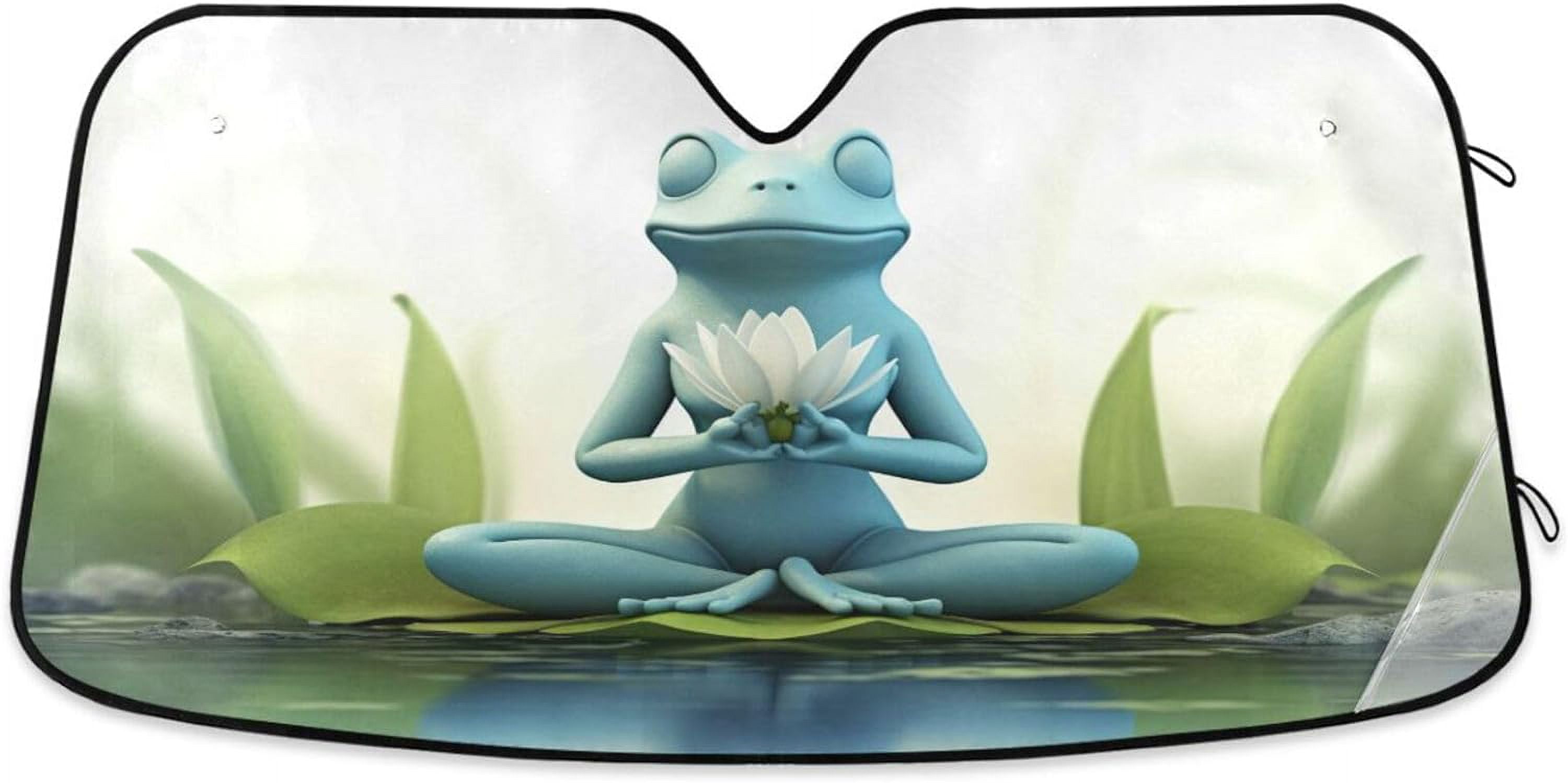 GZHJMY Frog Car Windshield Sun Shade Foldable Sun Shield Shade for ...