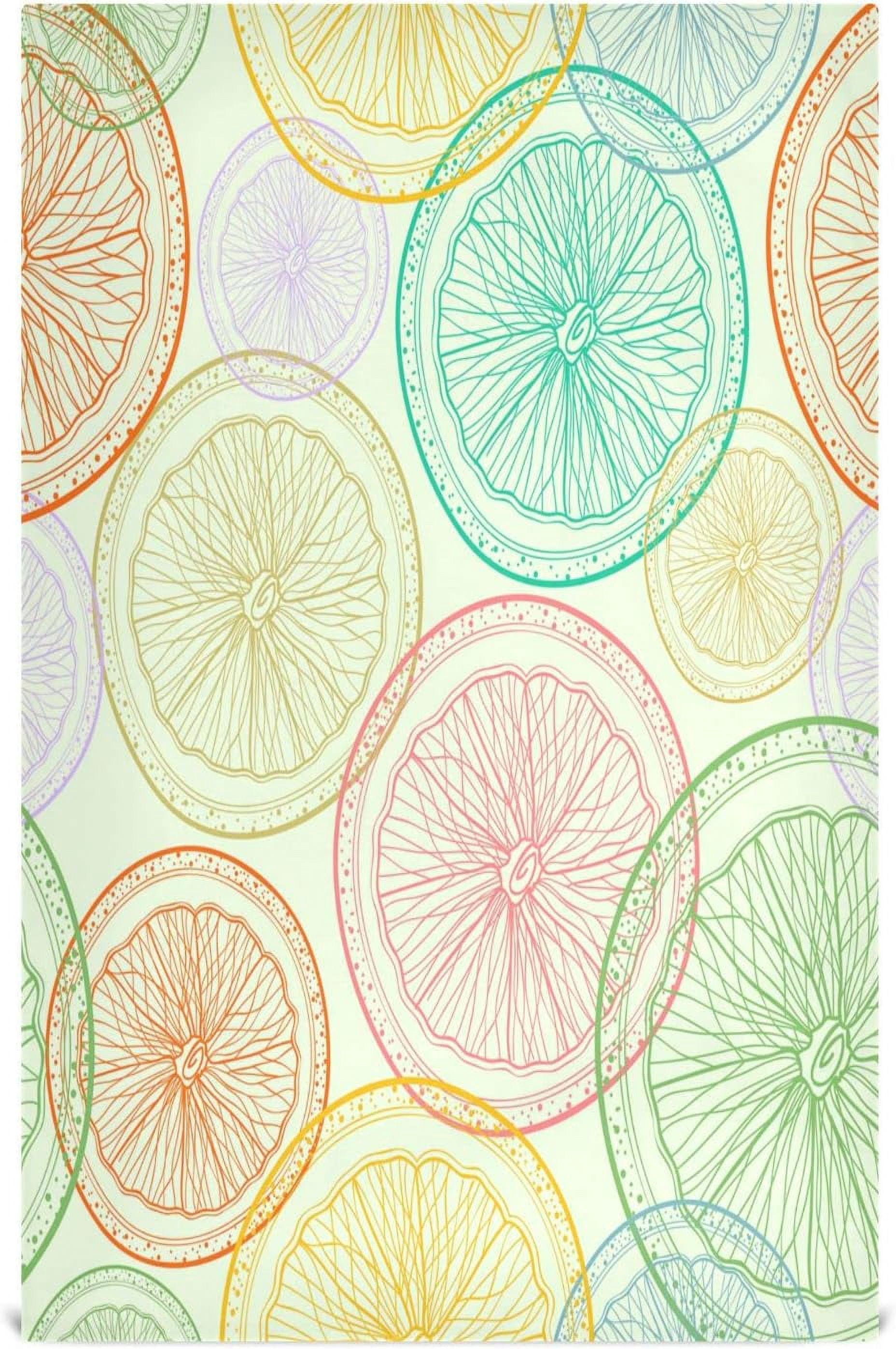 GZHJMY Fruit Lemon 4PCS Kitchen Towels Dish Clothes Absorbent ...