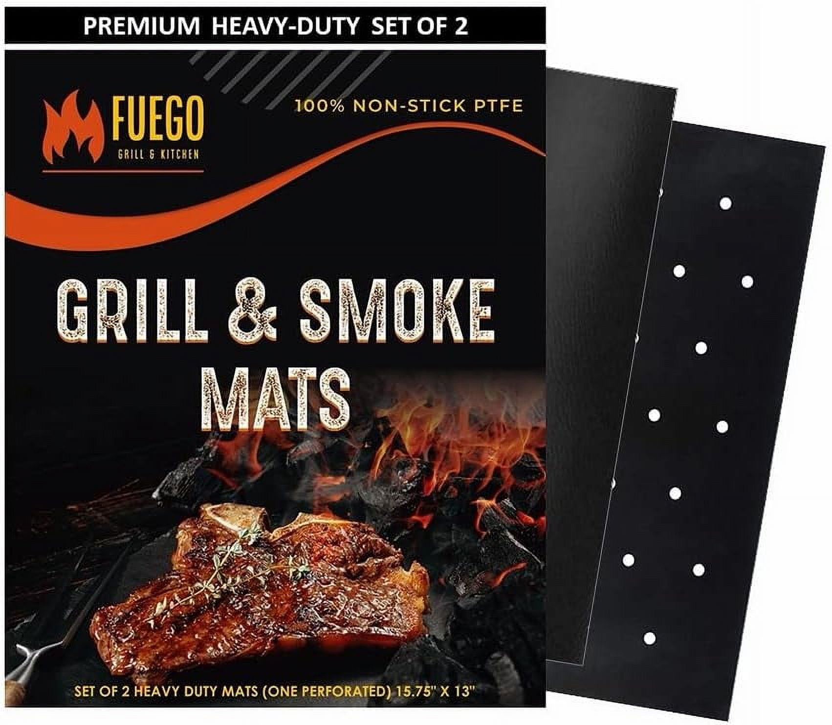 GZHJMY Fuego Grill Mats | Reusable Nonstick Heavy Duty | Easy to Clean ...