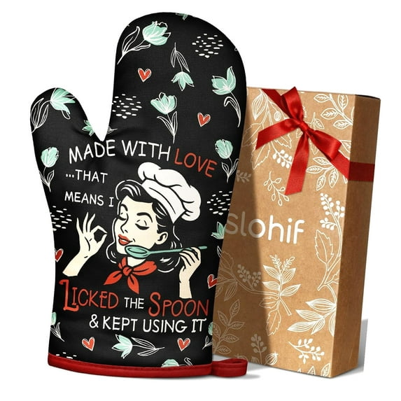 GZHJMY Funny Oven Mitt for 1 Pack Kitchen Oven Mittens with 100% for ...