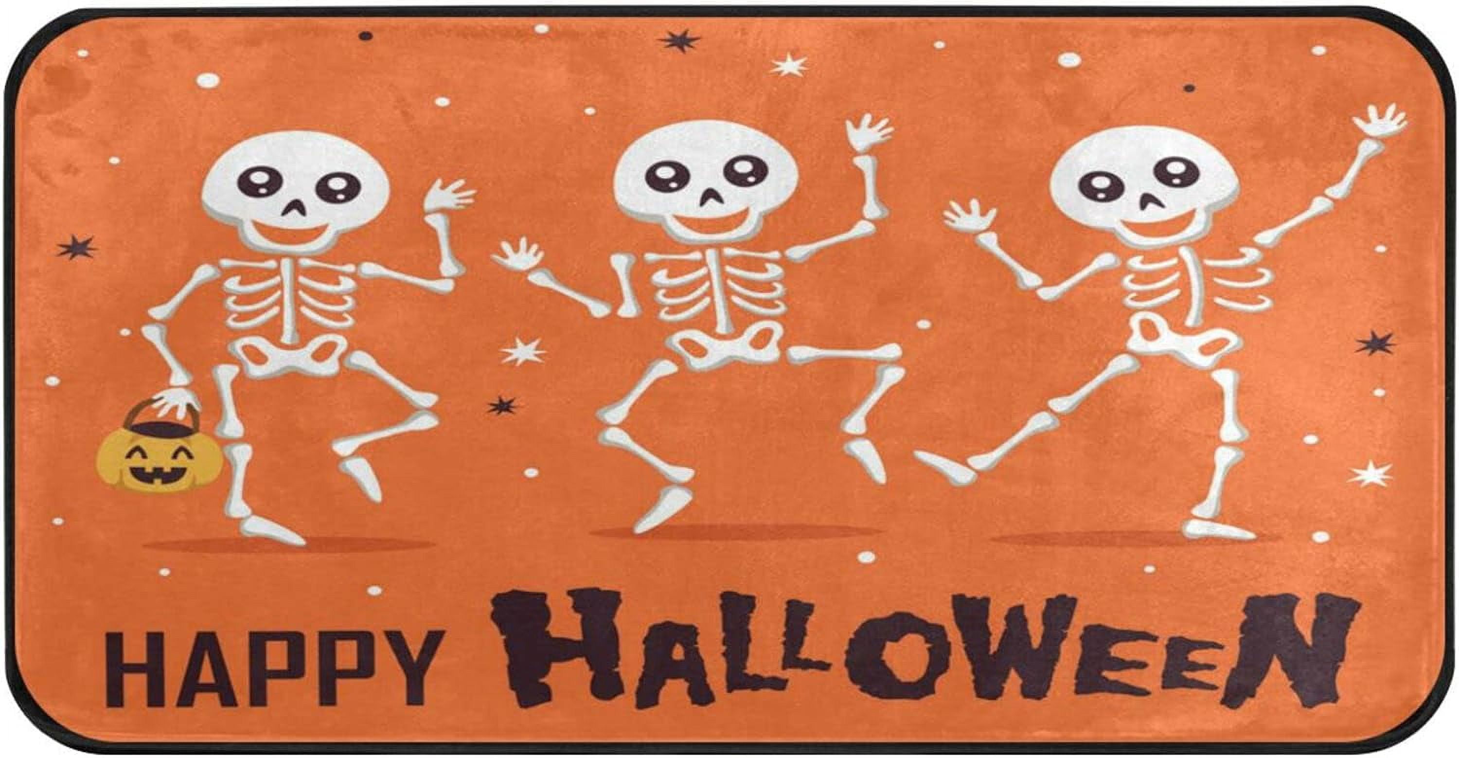 GZHJMY Funny Skeleton Kitchen Mats, Anti Fatigue Standing Mat for Home ...