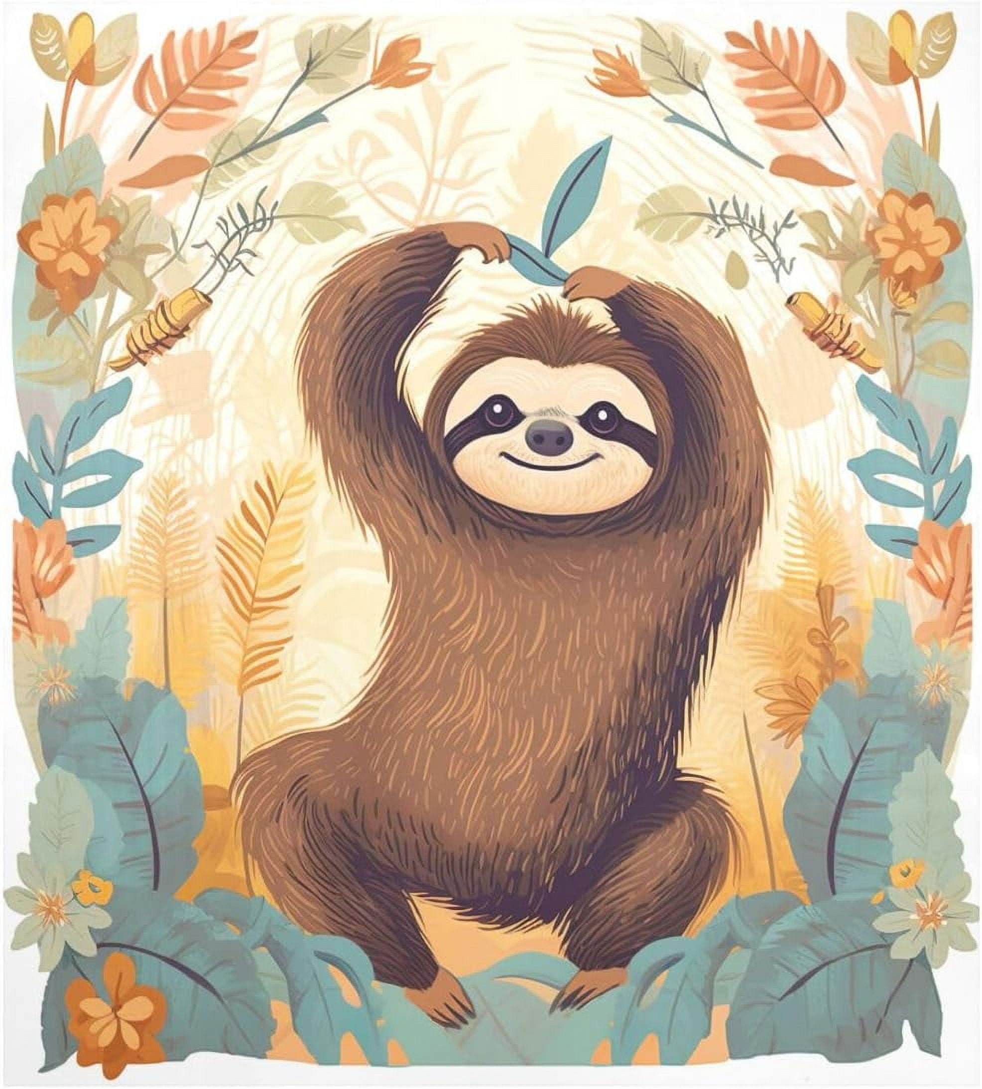 GZHJMY Funny Sloth Dishwasher Magnet Cover 20x26in,Reuseable ...