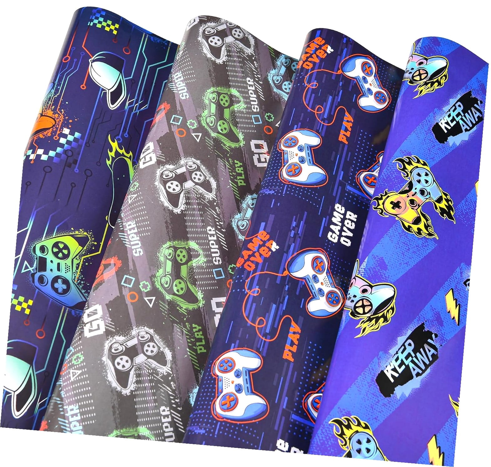 GZHJMY Gaming Paper - Birthday Paper for Boys and Girls, 12 Sheets ...
