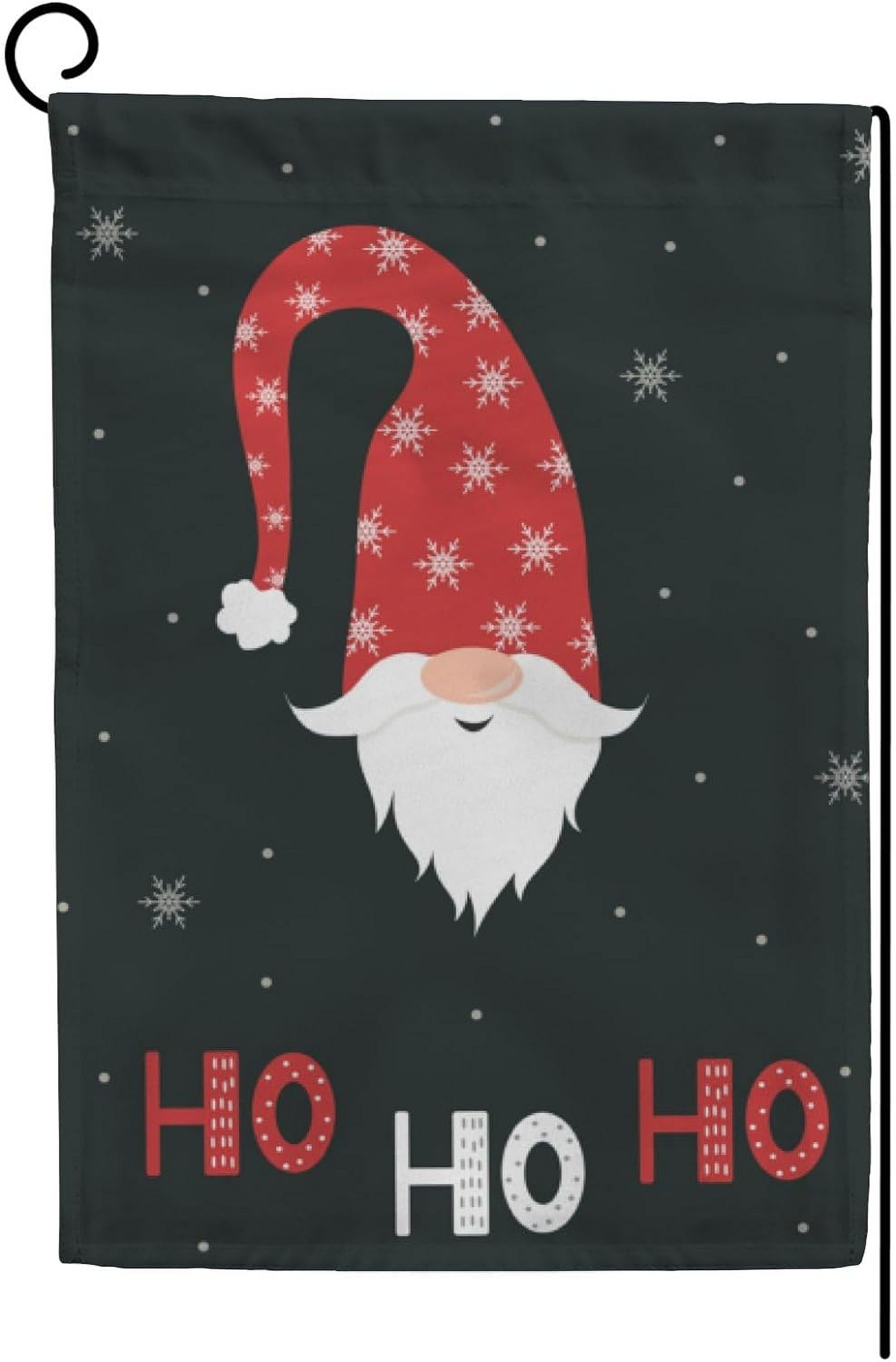 GZHJMY Garden Flag Double Sided Ho Ho Ho Christmas Gnome, Fade ...
