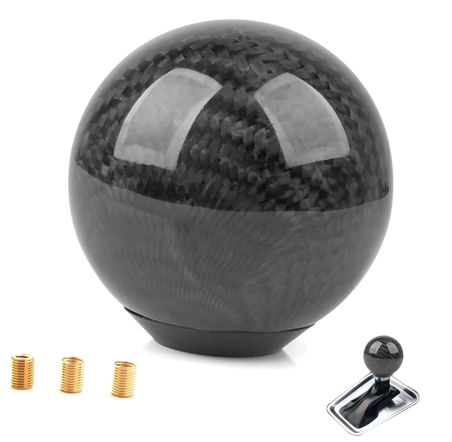 GZHJMY Gear Shift Knob, Carbon Fiber Automatic/Manual Shift Lever Knob ...