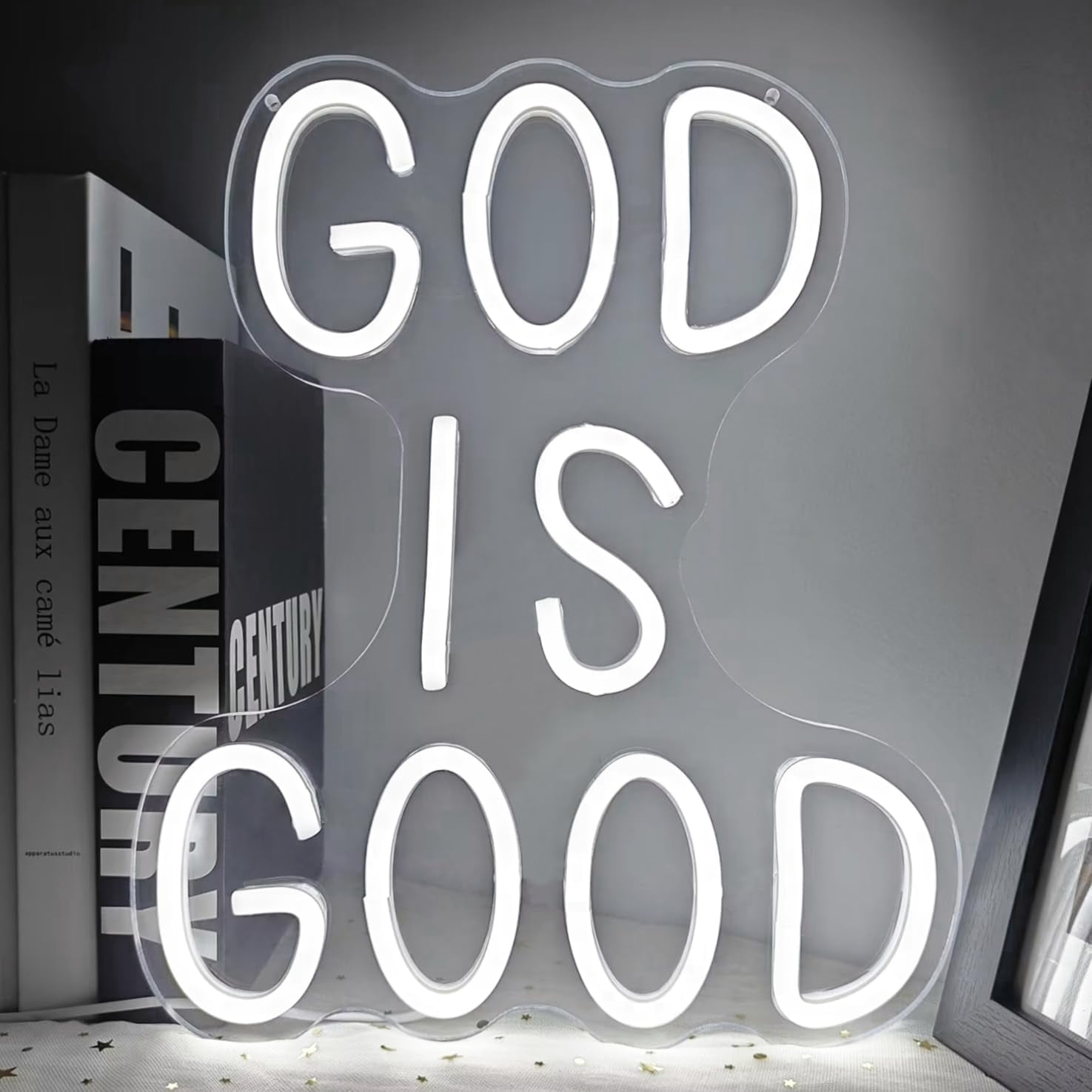 GZHJMY God is Good Neon Sign Preppy Room Decor Jesus Led Neon Light ...
