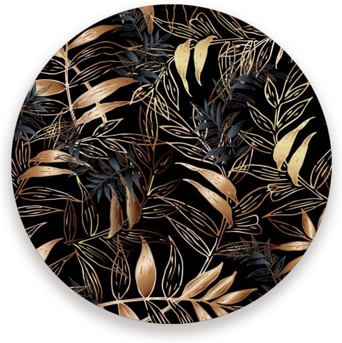 GZHJMY Golden Autumn Leaves Coasters for Drinks Set of 2, Absorbent ...