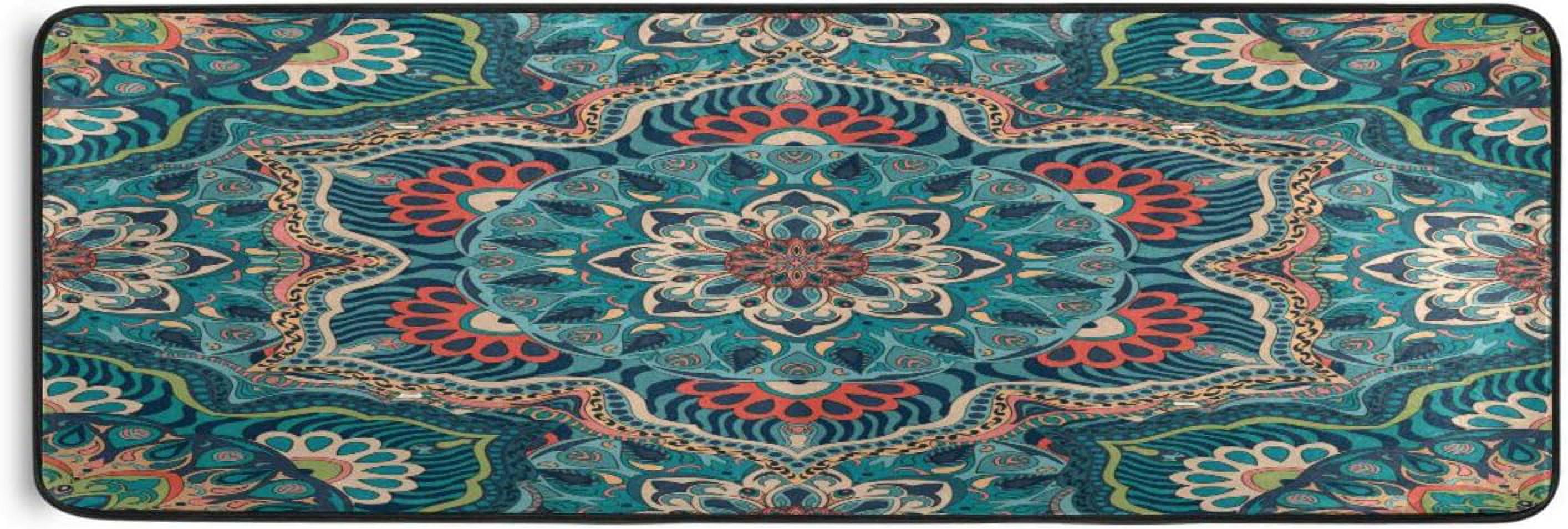 GZHJMY Gorgeous Mandala Area Rug - 2' x 6' Washable Runner Rugs with ...