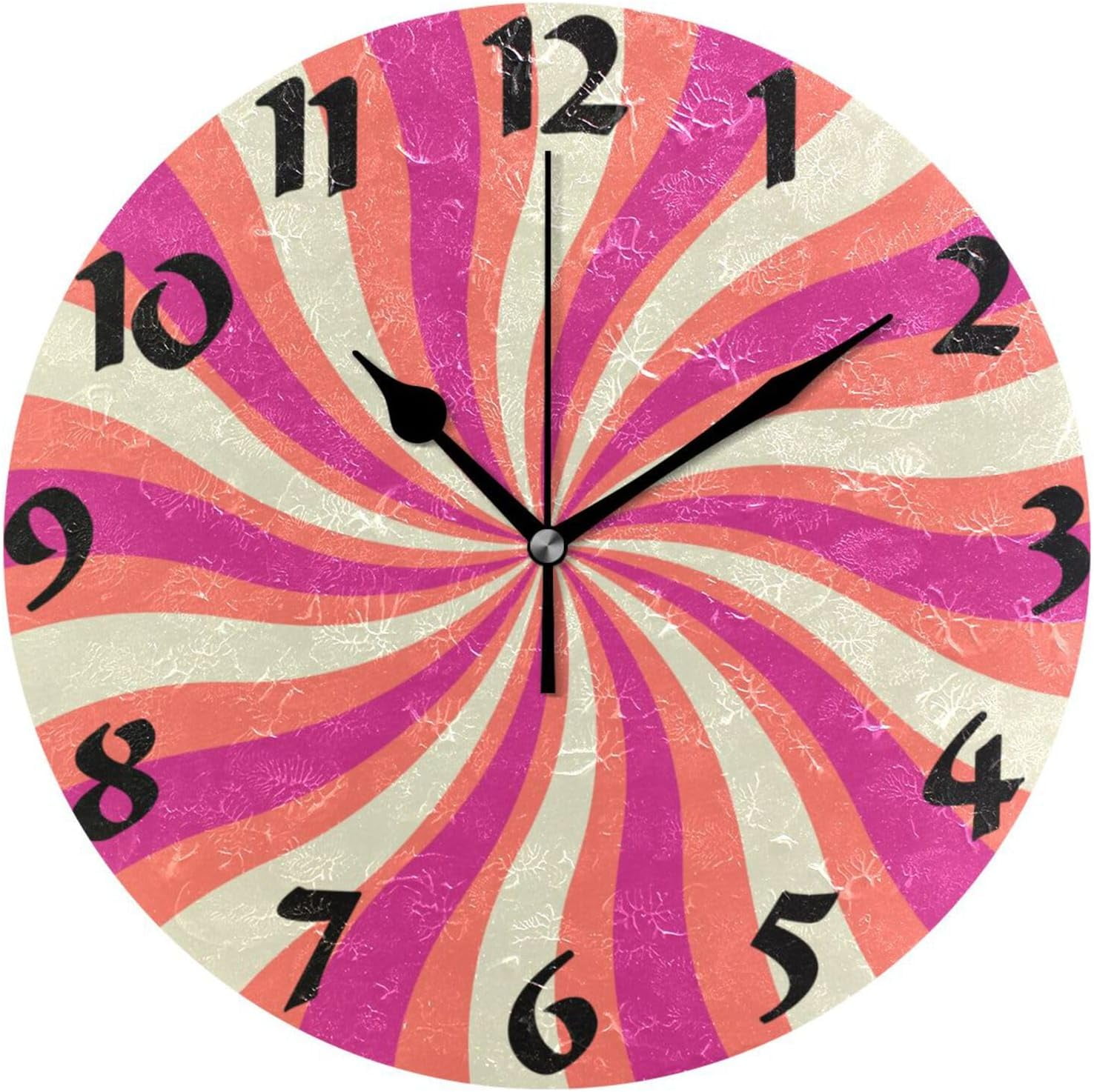 GZHJMY Gradient Colors Wall Clock,Silent Non Ticking 10 Inch Battery ...