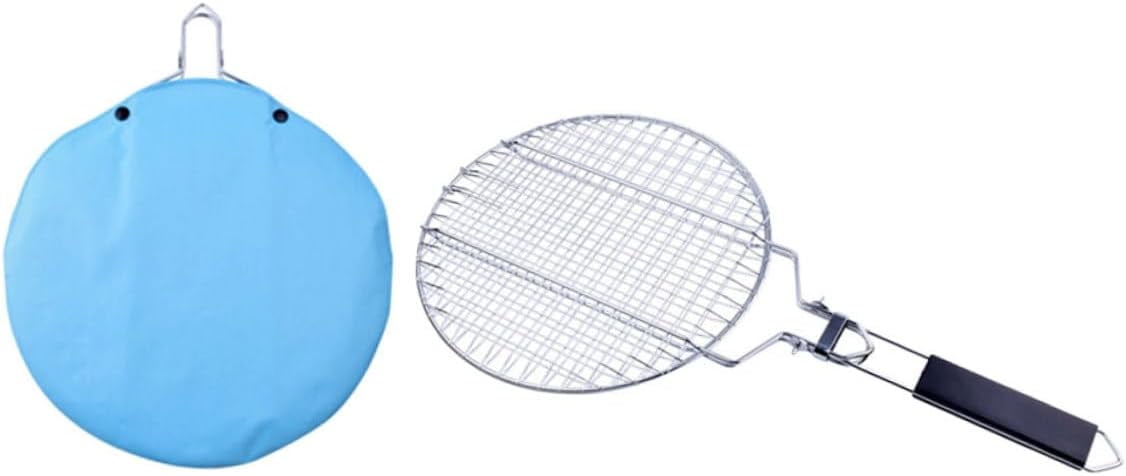 GZHJMY Grill Set Utensils BBQ Food Mesh Clamp Stainless Steel Barbecue ...