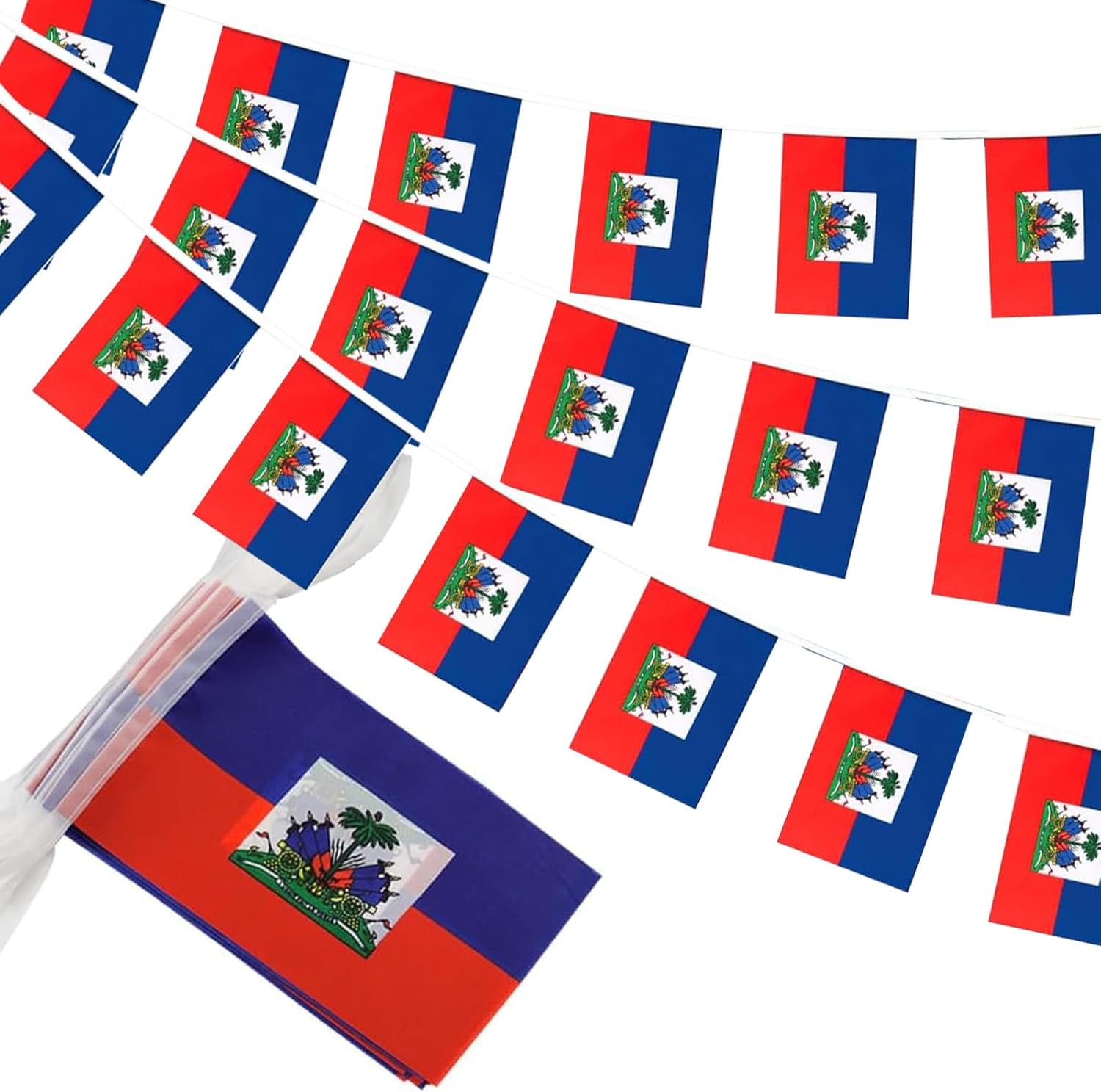 GZHJMY Haiti Flags Haitian String Banners for Events Independence Day ...