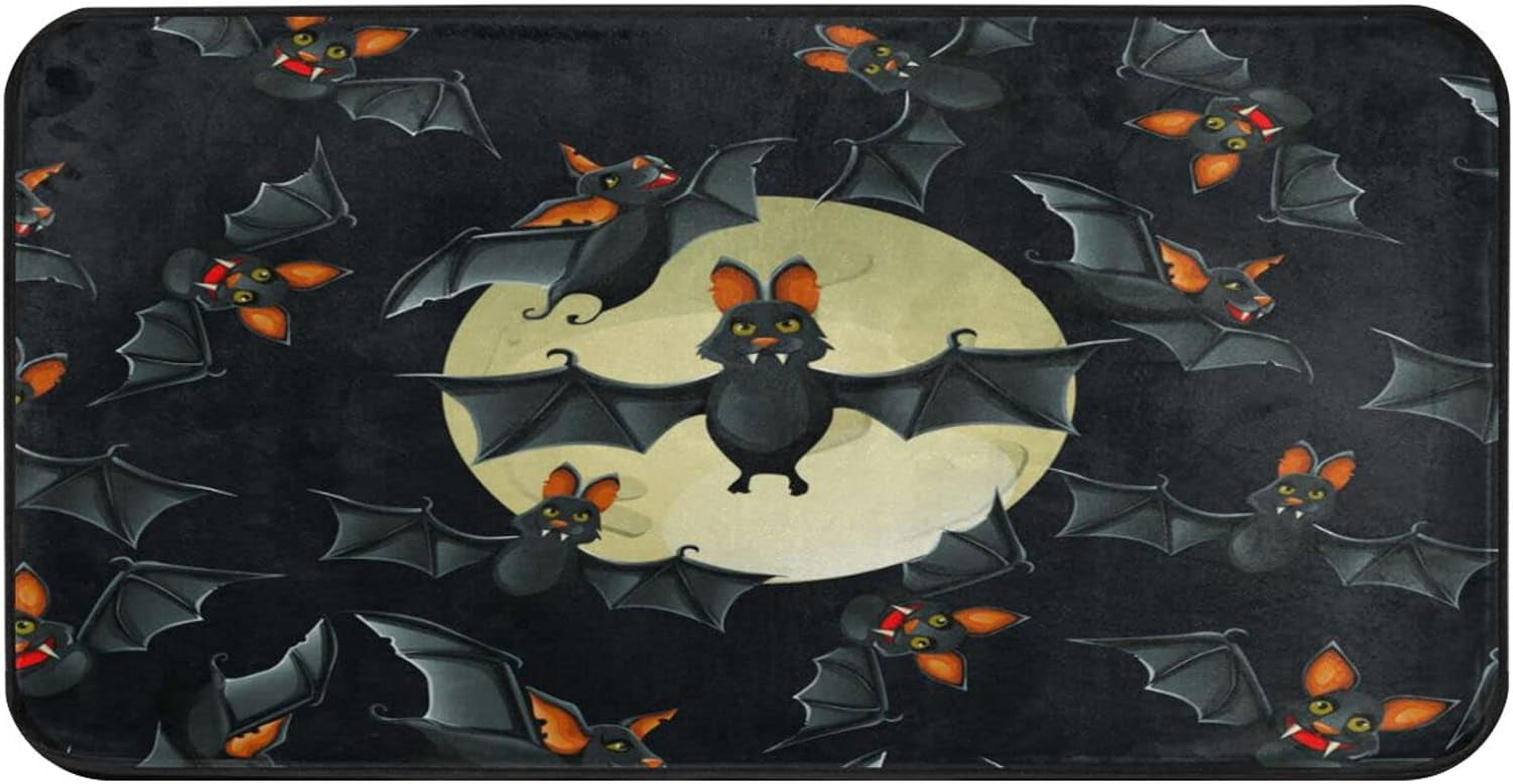 GZHJMY Halloween Bat Moon Kitchen Mats, Anti Fatigue Standing Mat for ...