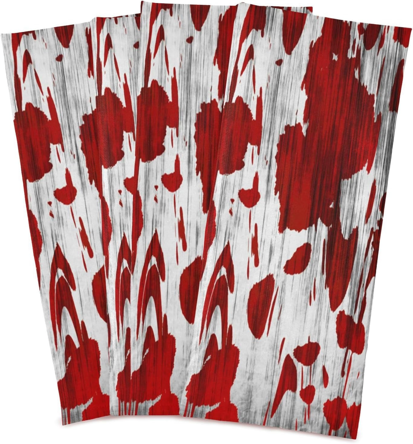 GZHJMY Halloween Blood Splatter on an Old Grey Wall Kitchen Dish Towel ...