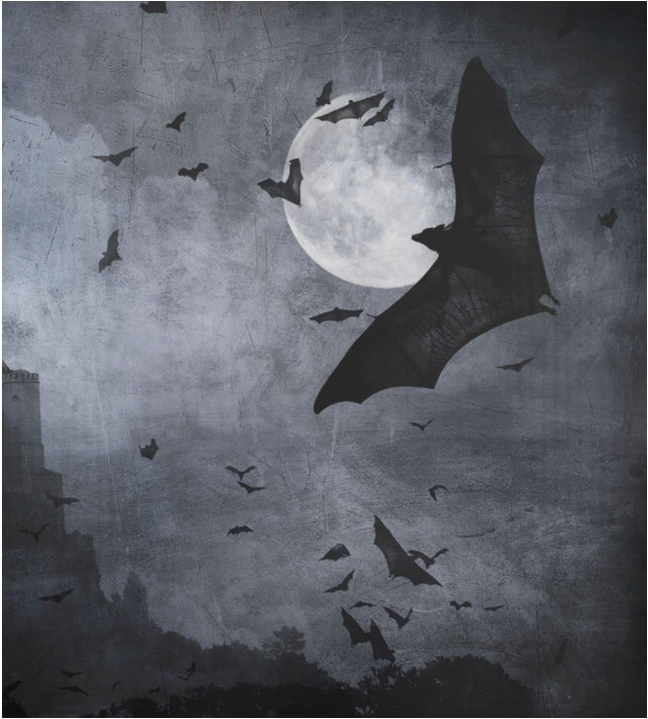 GZHJMY Halloween Castle Bat Grunge Large Dishwasher Magnet Magnetic ...
