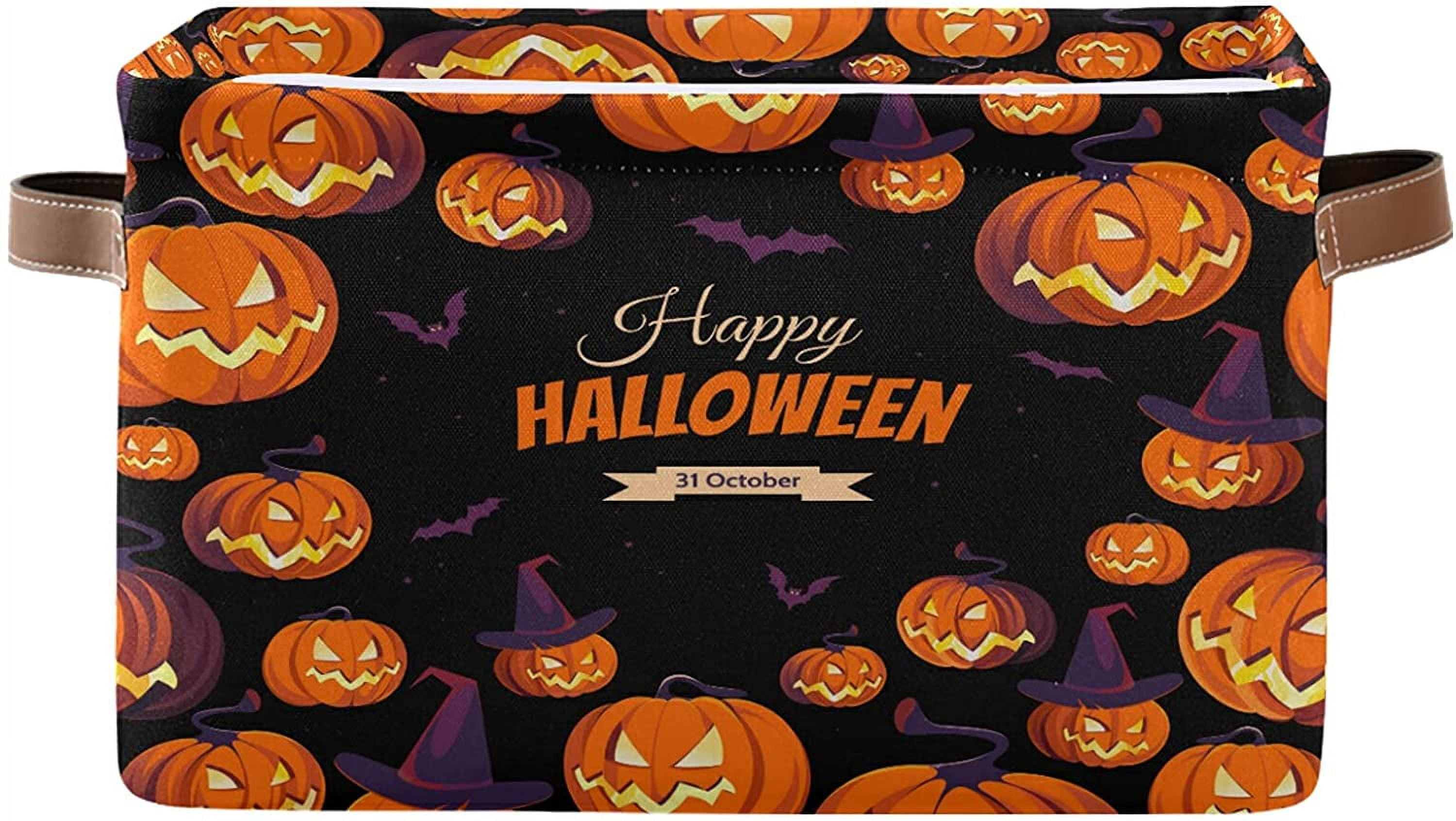 GZHJMY Halloween Cute Pumpkins Storage Bin for Toy Storage Basket Dirty ...