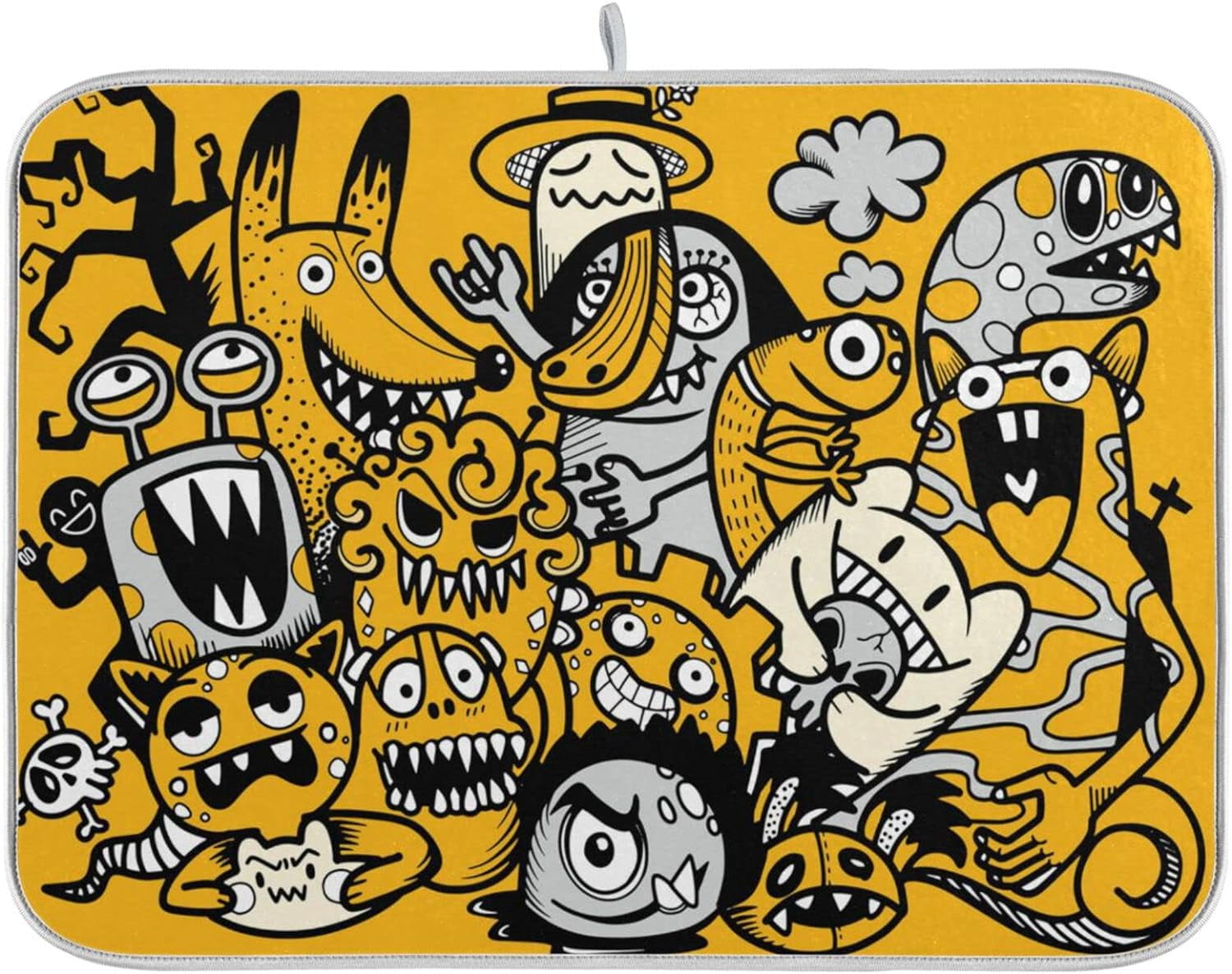 GZHJMY Halloween Décor Dish Drying Mat - 16 x 18inch- Extra Large ...