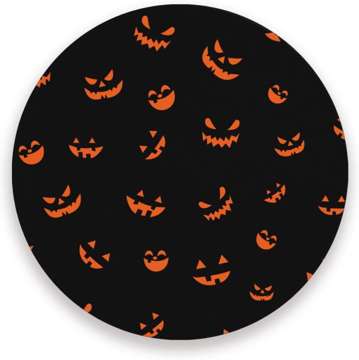GZHJMY Halloween Face Coasters for Drinks Set of 4, Absorbent Ceramic ...