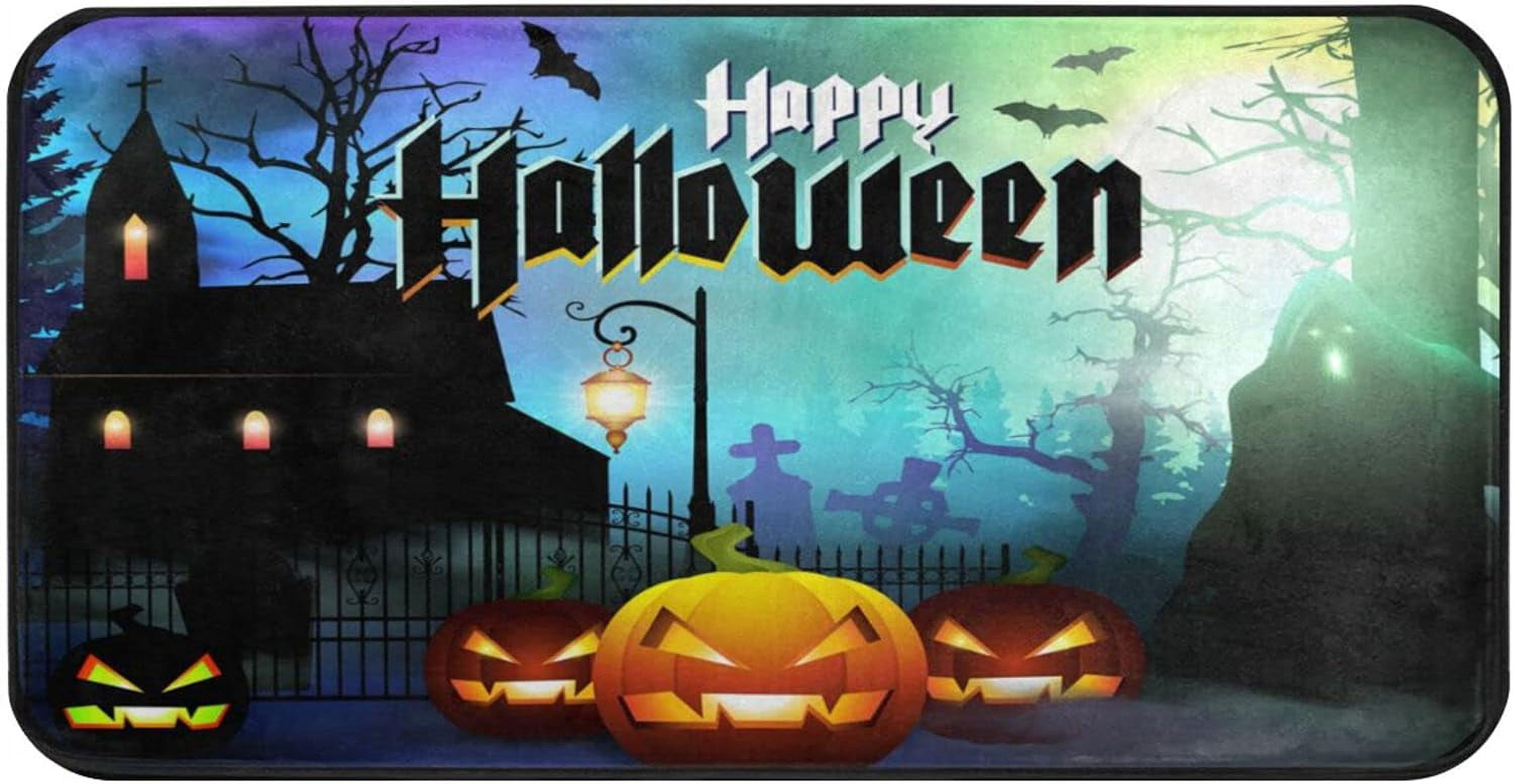 GZHJMY Halloween Kitchen Mats, Anti Fatigue Standing Mat for Home ...