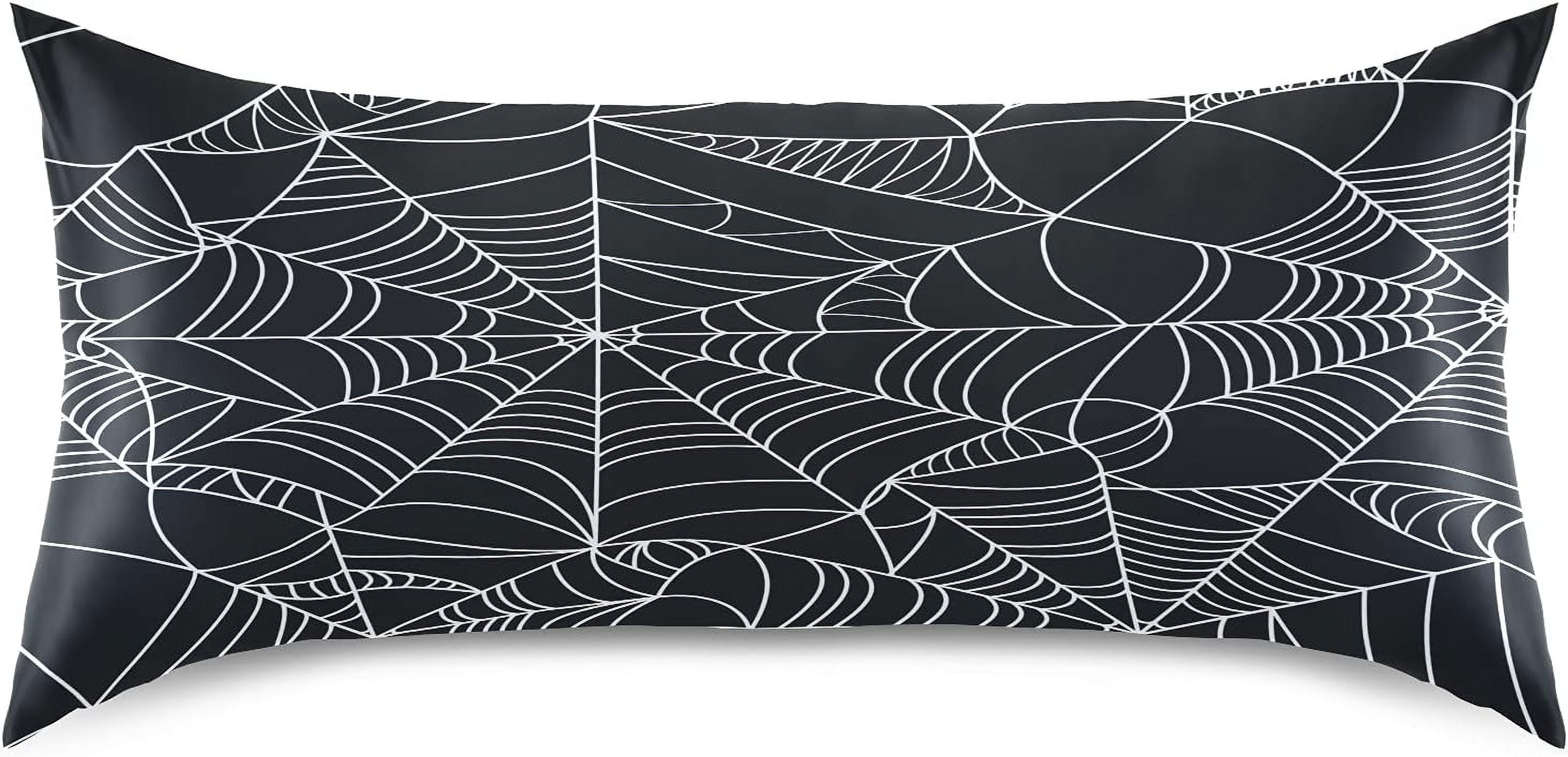 GZHJMY Halloween Spider Web Satin Silk Pillowcase for Hair and Skin ...