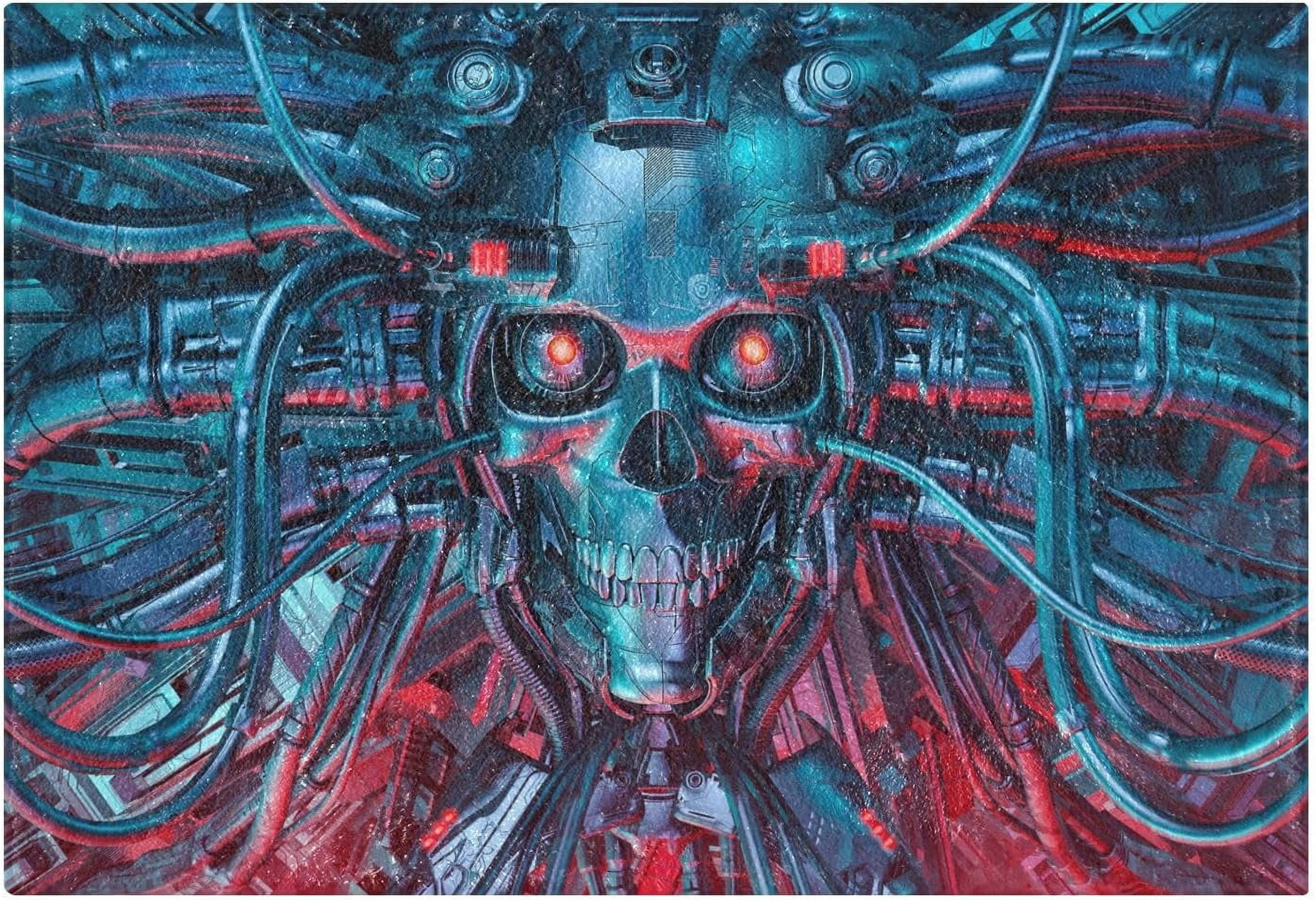 GZHJMY Heavy Metal Skull Punk Bath Mat for Bathroom Rugs Rectangle ...