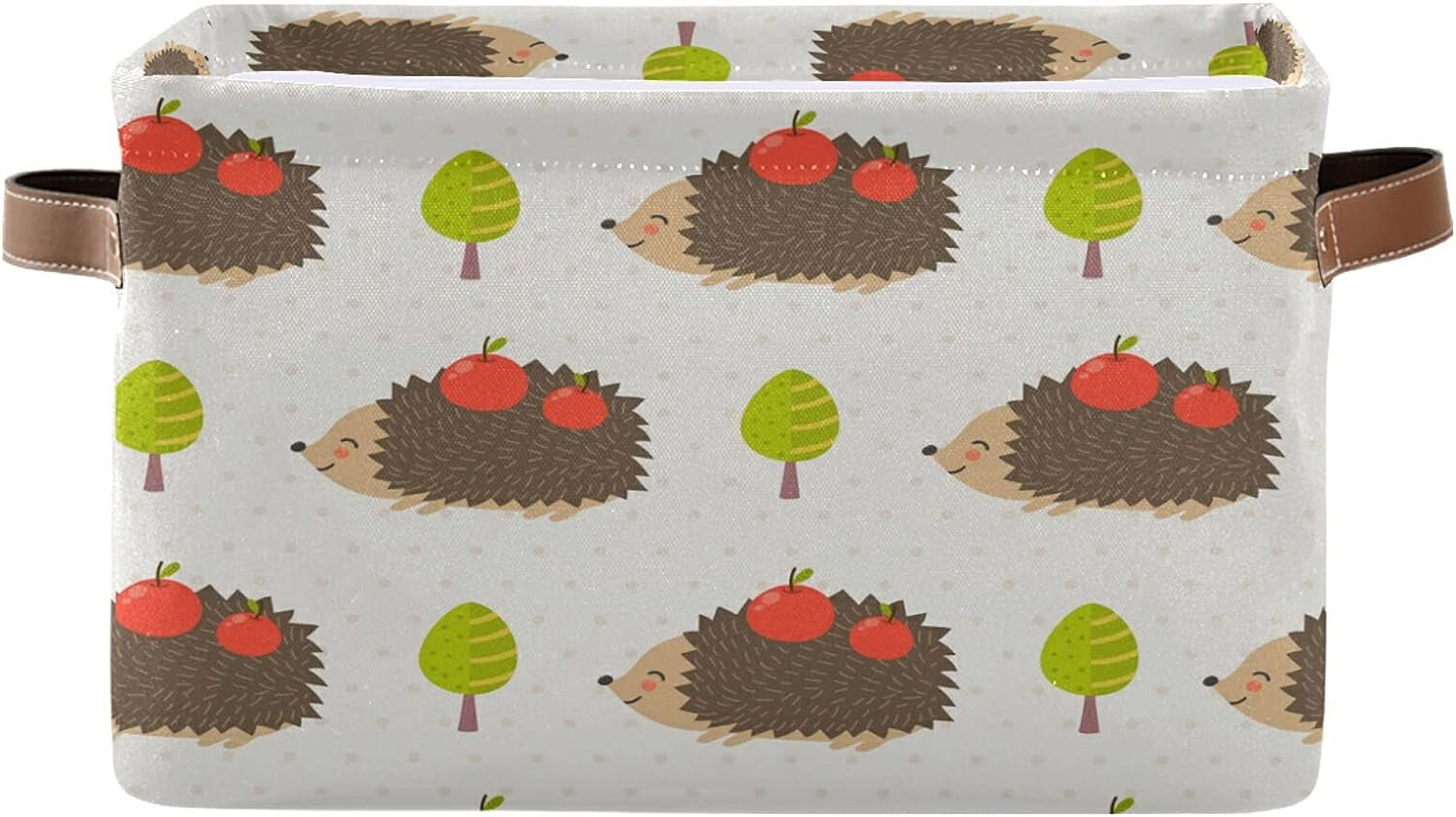 GZHJMY Hedgehog Polka Dot Tree Storage Bin for Toy Storage Basket Dirty ...