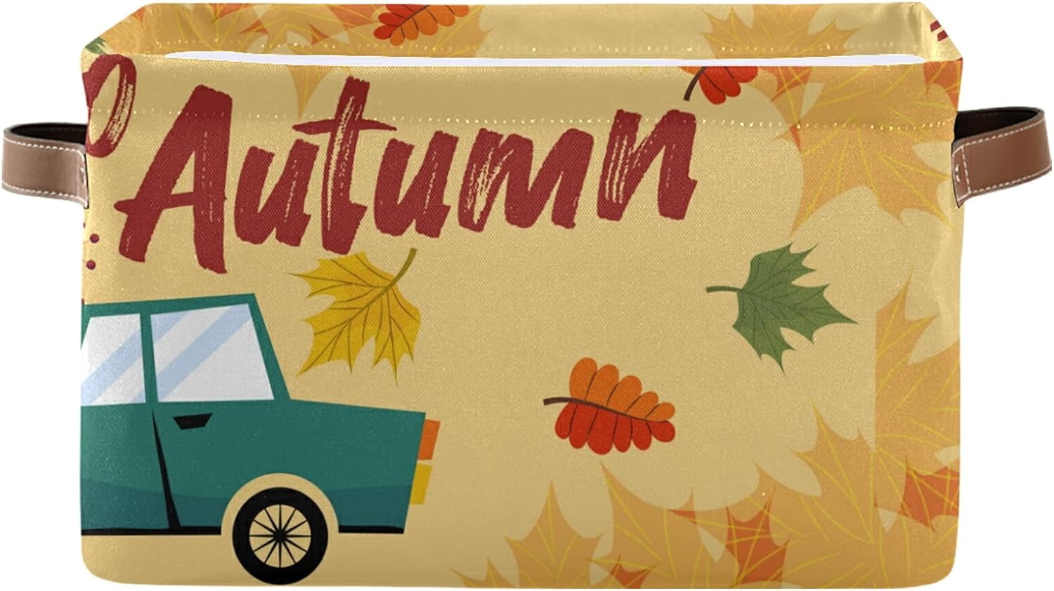 GZHJMY Hello Autumn Banner Storage Bins Collapsible with Handle, 2PCS ...