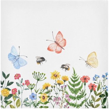 White Embroidered Holly Corner With Border Napkin (Set of 6) - Walmart.com