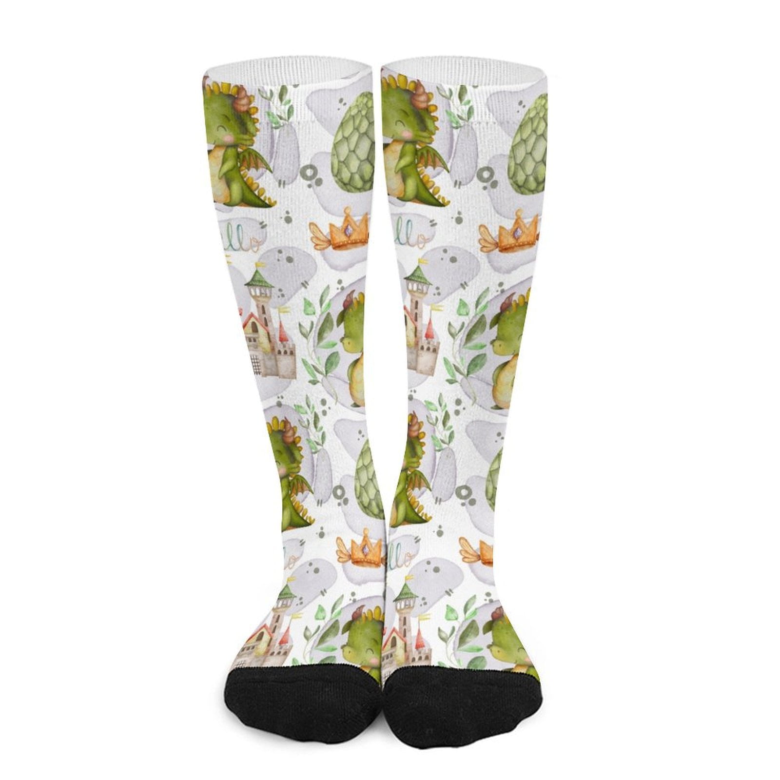 GZHJMY High Elasticity Compression Socks for Adult, Medieval Dragon And ...