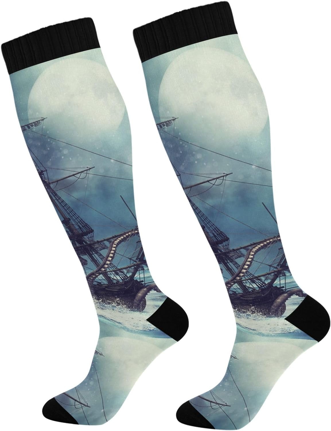 GZHJMY High Elasticity Compression Socks, High Knee Socks Adult ...