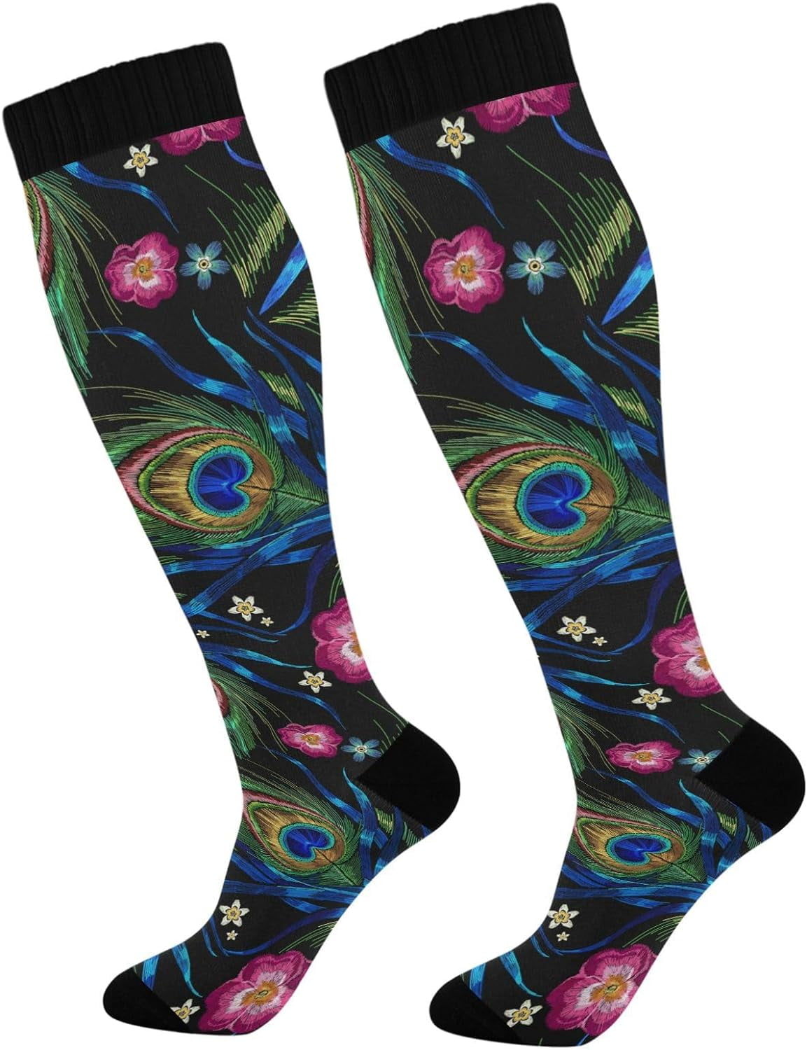 GZHJMY High Elasticity Compression Socks, High Knee Socks Adult ...