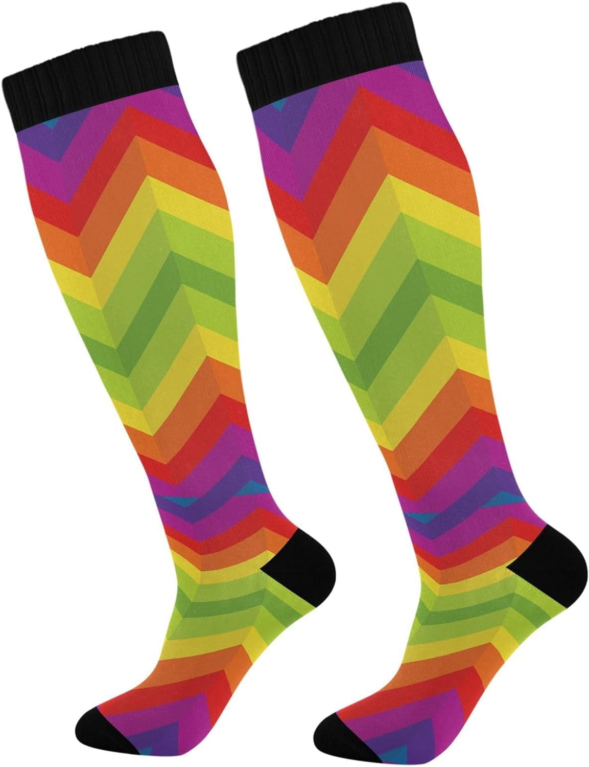 GZHJMY High Elasticity Compression Socks, High Knee Socks Adult ...