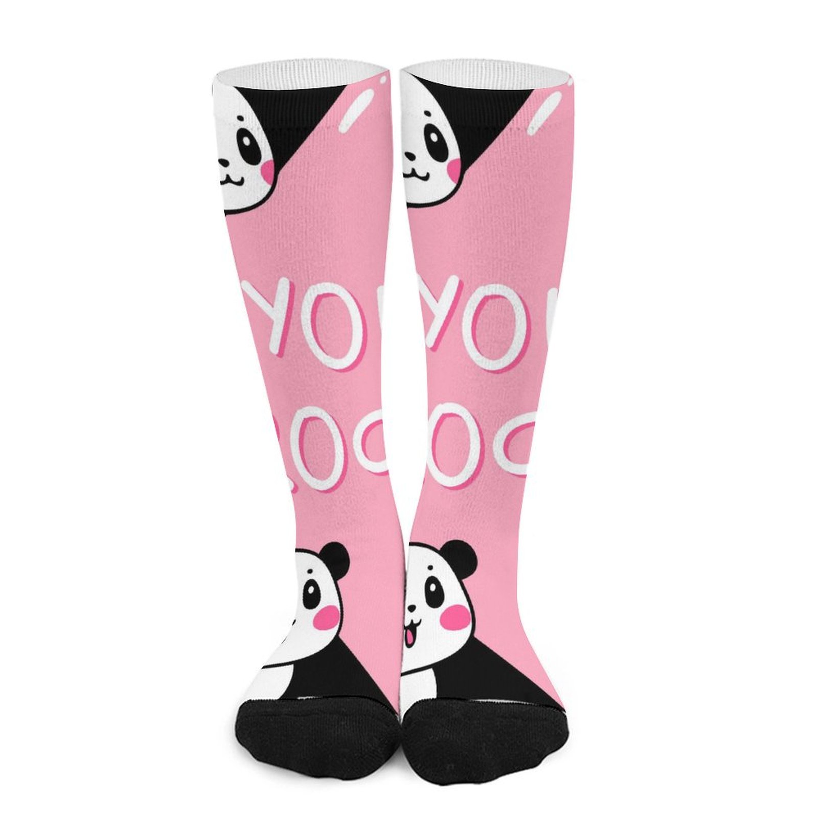 GZHJMY High Elasticity Compression Socks for Adult, Panda Lovely ...
