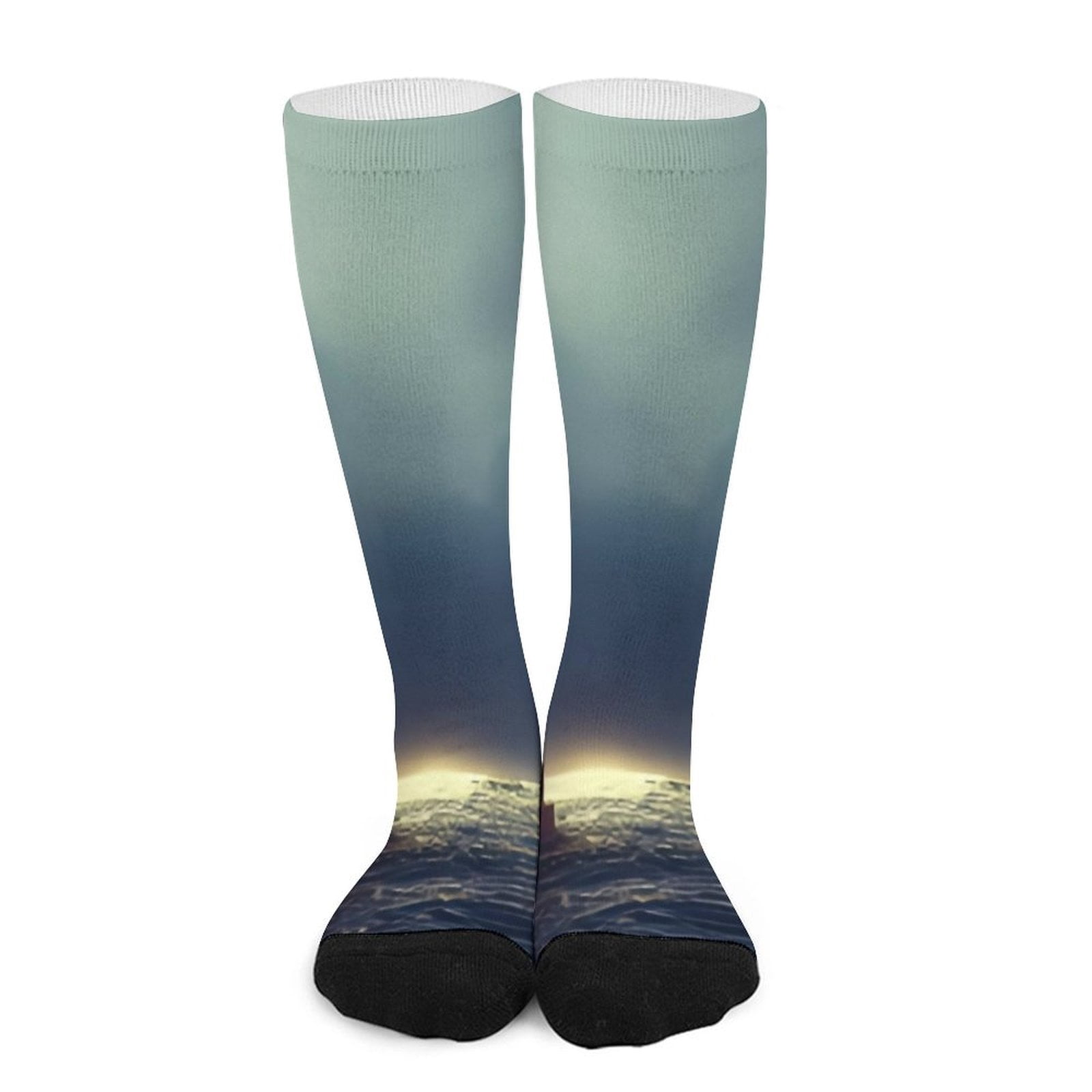 GZHJMY High Elasticity Compression Socks for Adult, Sky Lighthouse Sea ...