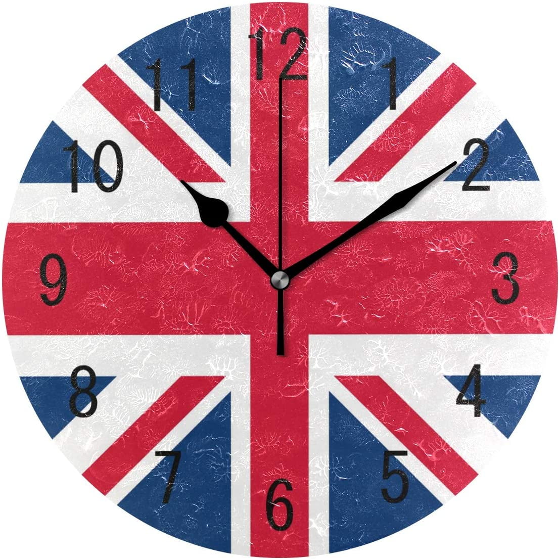 GZHJMY Home Decor British Flag Union Jack Round Acrylic 9.5 Inch Wall ...