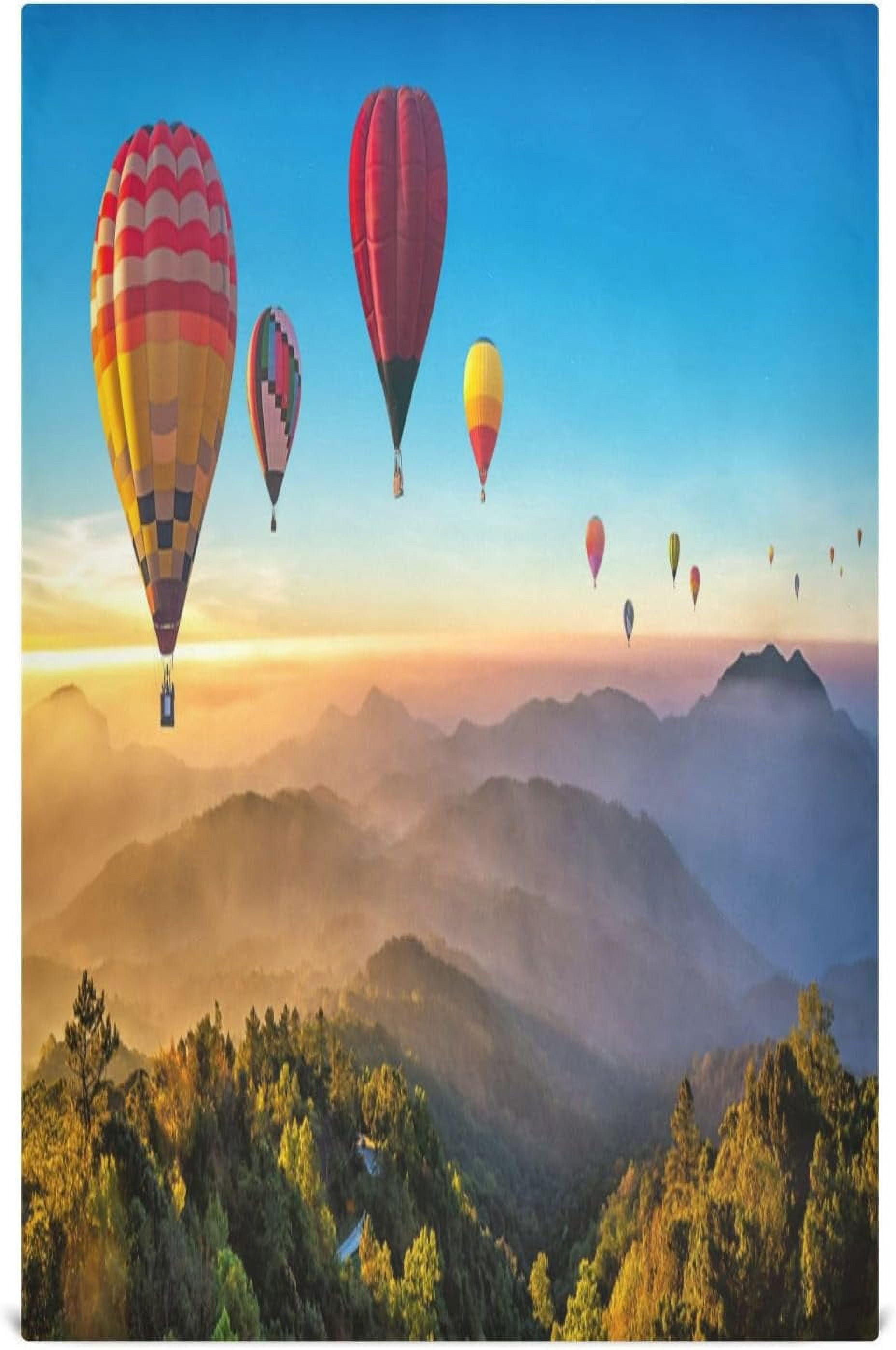 GZHJMY Hot Air Balloon Kitchen Dish Towel 1 Pack, Soft Absorbent ...