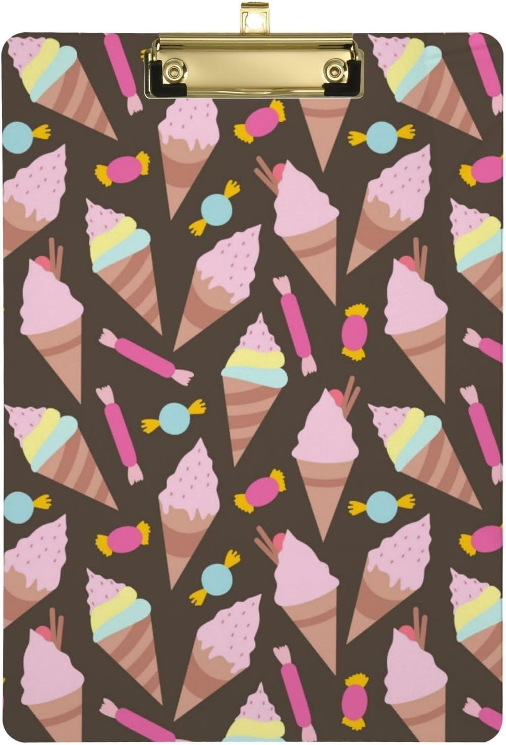 GZHJMY Ice Cream Clipboard A4 Standard Size Decorative Clipboard with ...