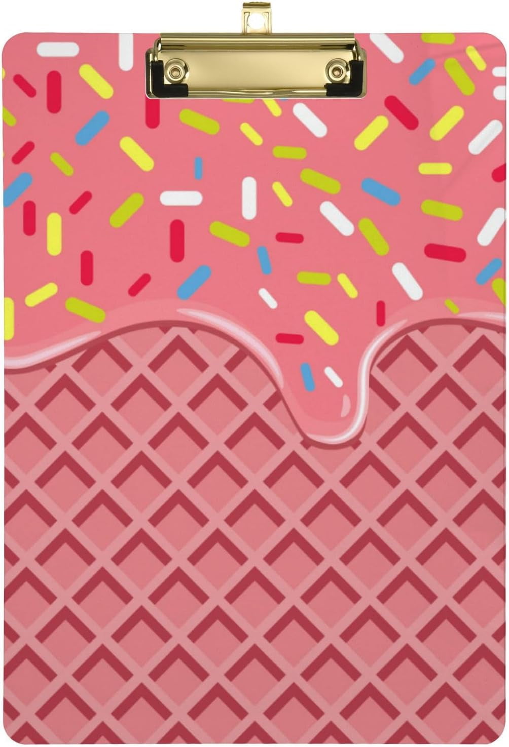 GZHJMY Ice Cream Clipboard A4 Standard Size Decorative Clipboard with ...