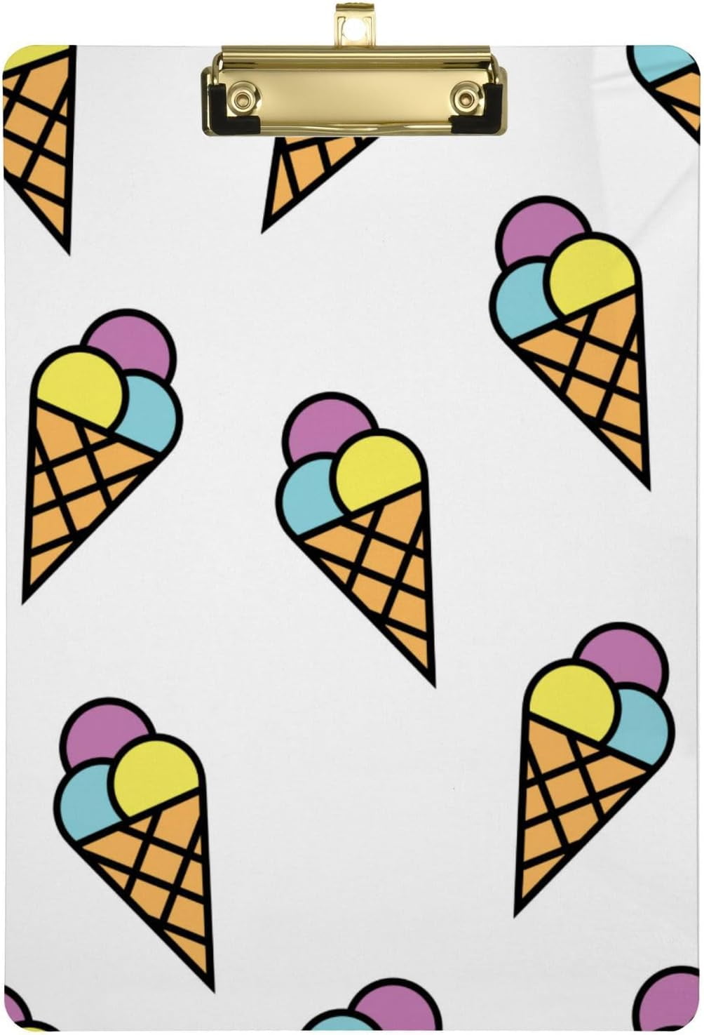 GZHJMY Ice Cream Clipboard A4 Standard Size Decorative Clipboard with ...