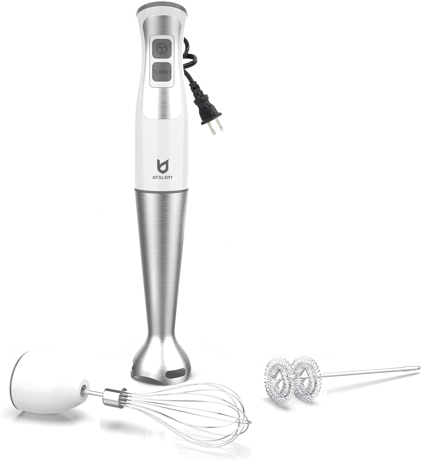 GZHJMY Immersion Hand Blender, 3-in-1 8-Speed Stick Blender with Milk ...