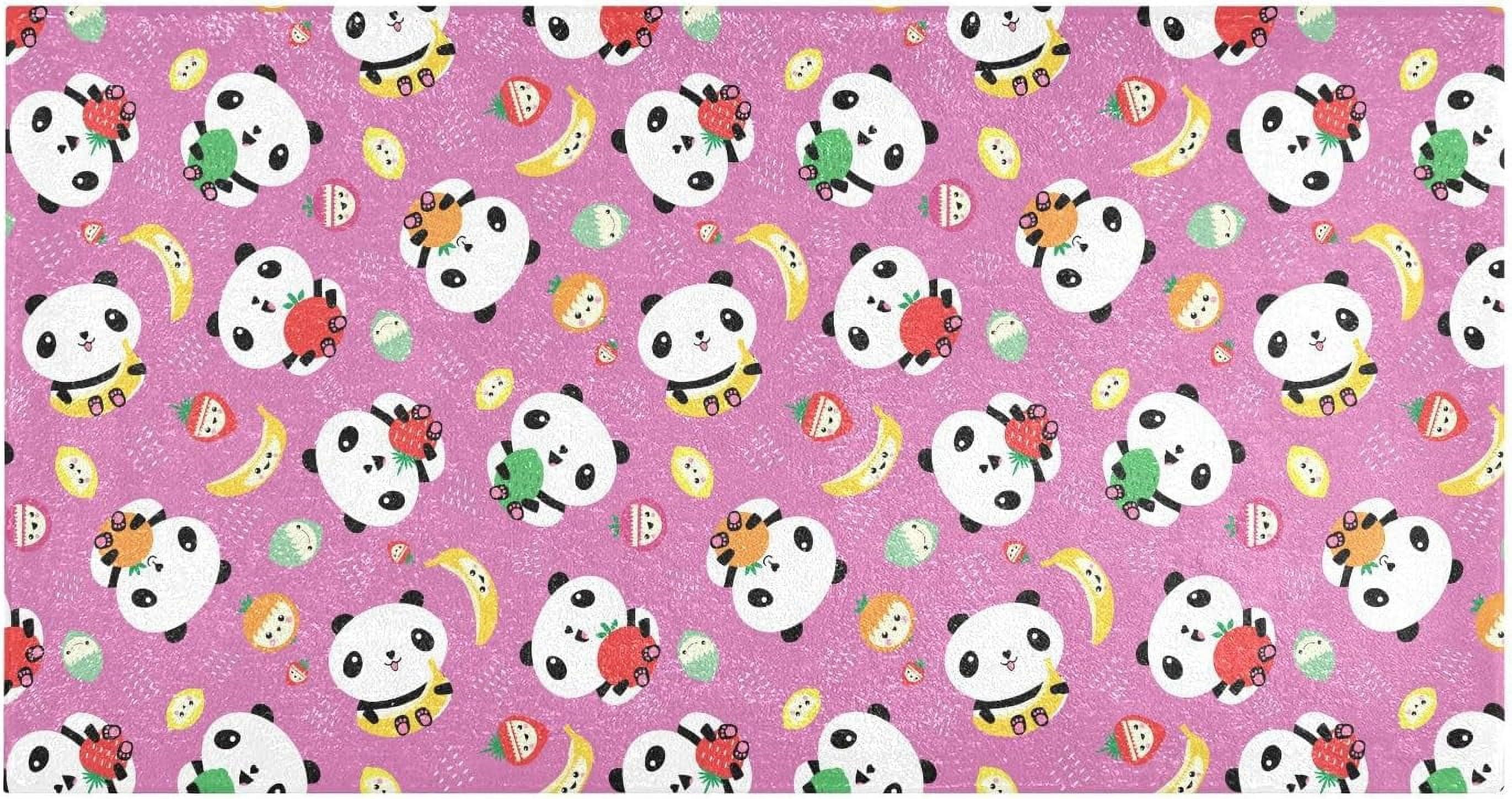 GZHJMY Kawaii Panda Bathroom Rugs Floor Mats Non-Slip Soft Absorbent ...