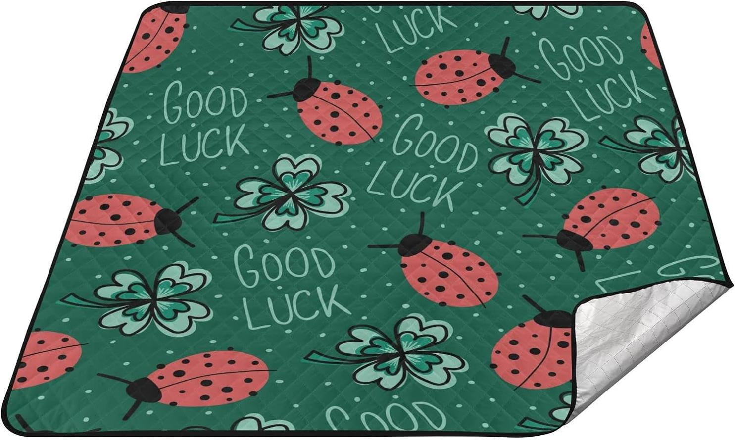 GZHJMY Ladybug Large Picnic & Outdoor Beach Blanket, Waterproof ...