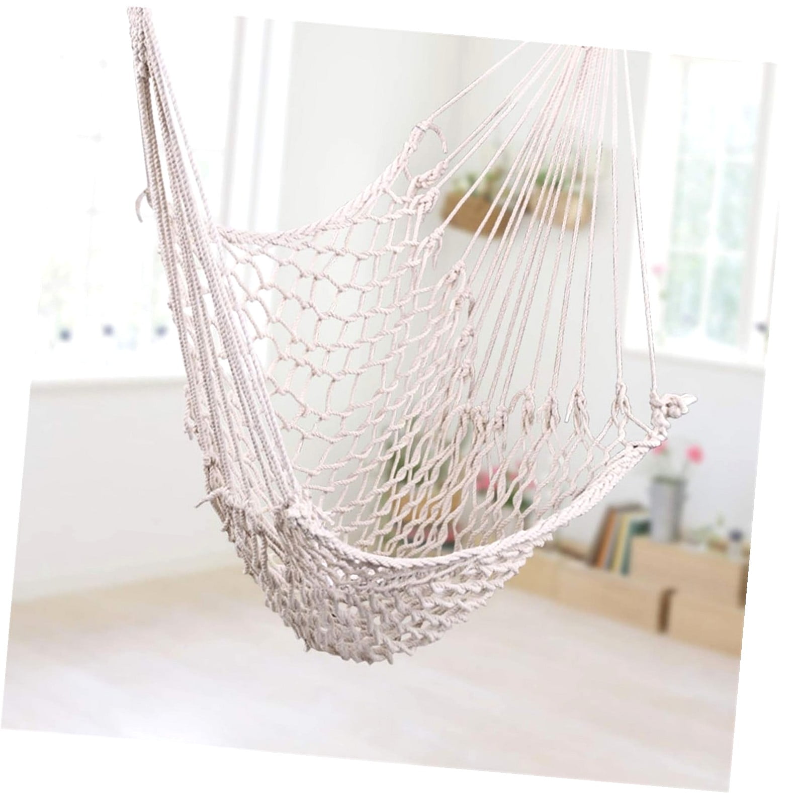 GZHJMY Large Hammock Chair - Soft-Spun Rope Weaving Hanging Chair ...