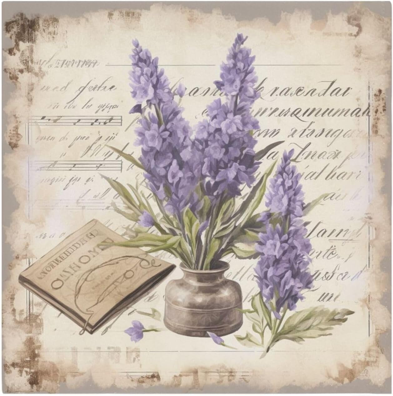 GZHJMY Lavender Cloth Napkins Set of 4,Reusable Washable Polyester ...