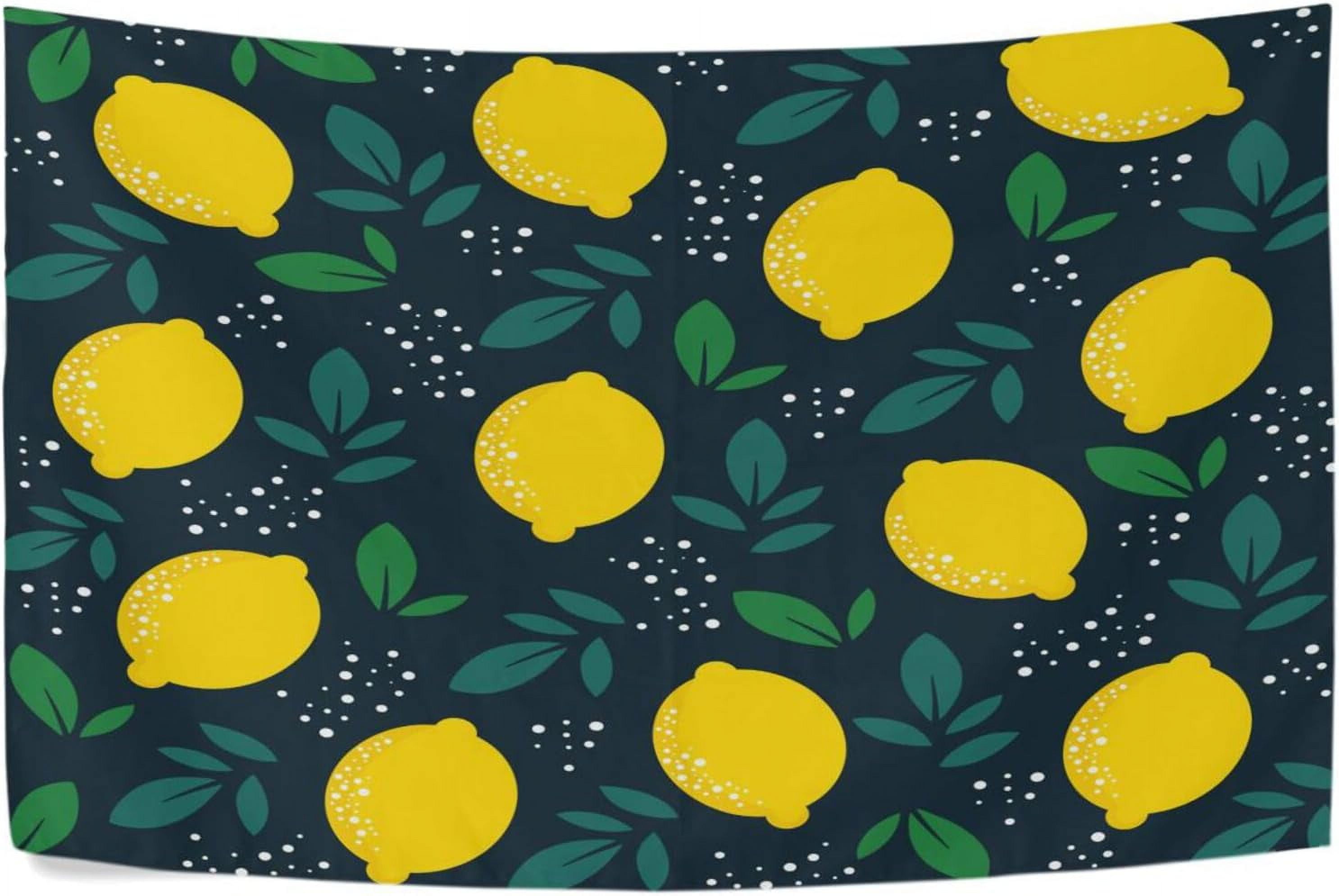 GZHJMY Lemon Leaf Tapestry Aesthetic Tapestry for Bedroom Living Room ...