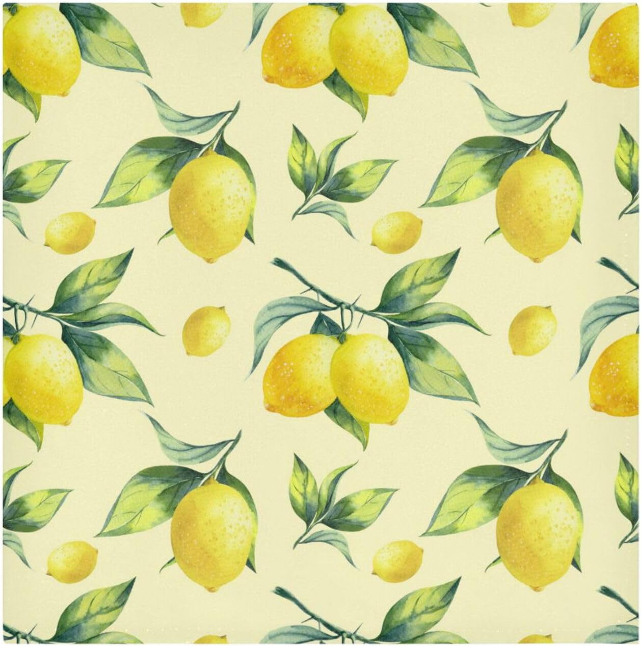 GZHJMY Lemon Satin Napkins 20x20 in,Soft Washable Cloth Dinner Napkins ...