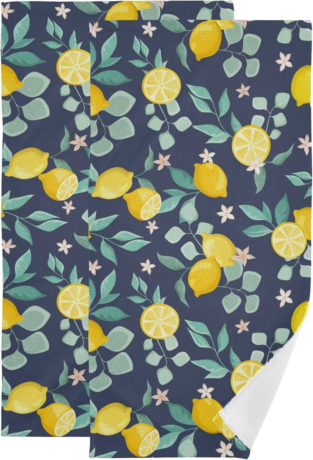 GZHJMY Lemon Soft Hand Towels, 2 Pcs Absorbent Bath Towel Decorative ...