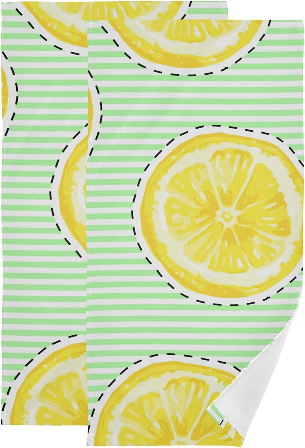 GZHJMY Lemon Soft Hand Towels, 2 Pcs Absorbent Bath Towel Decorative ...