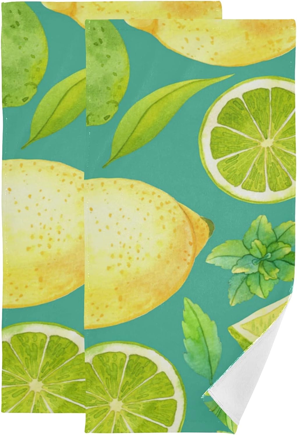 GZHJMY Lemon Soft Hand Towels, 2 Pcs Absorbent Bath Towel Decorative ...