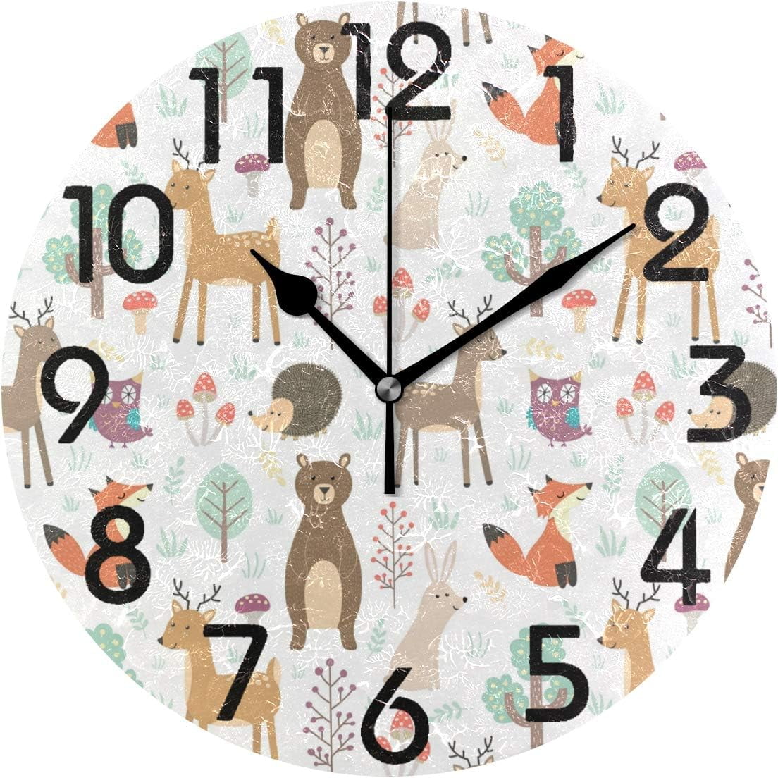 GZHJMY Lovely Cute Cartoon Forest Animal Deer Fox Bear Owl Pattern ...