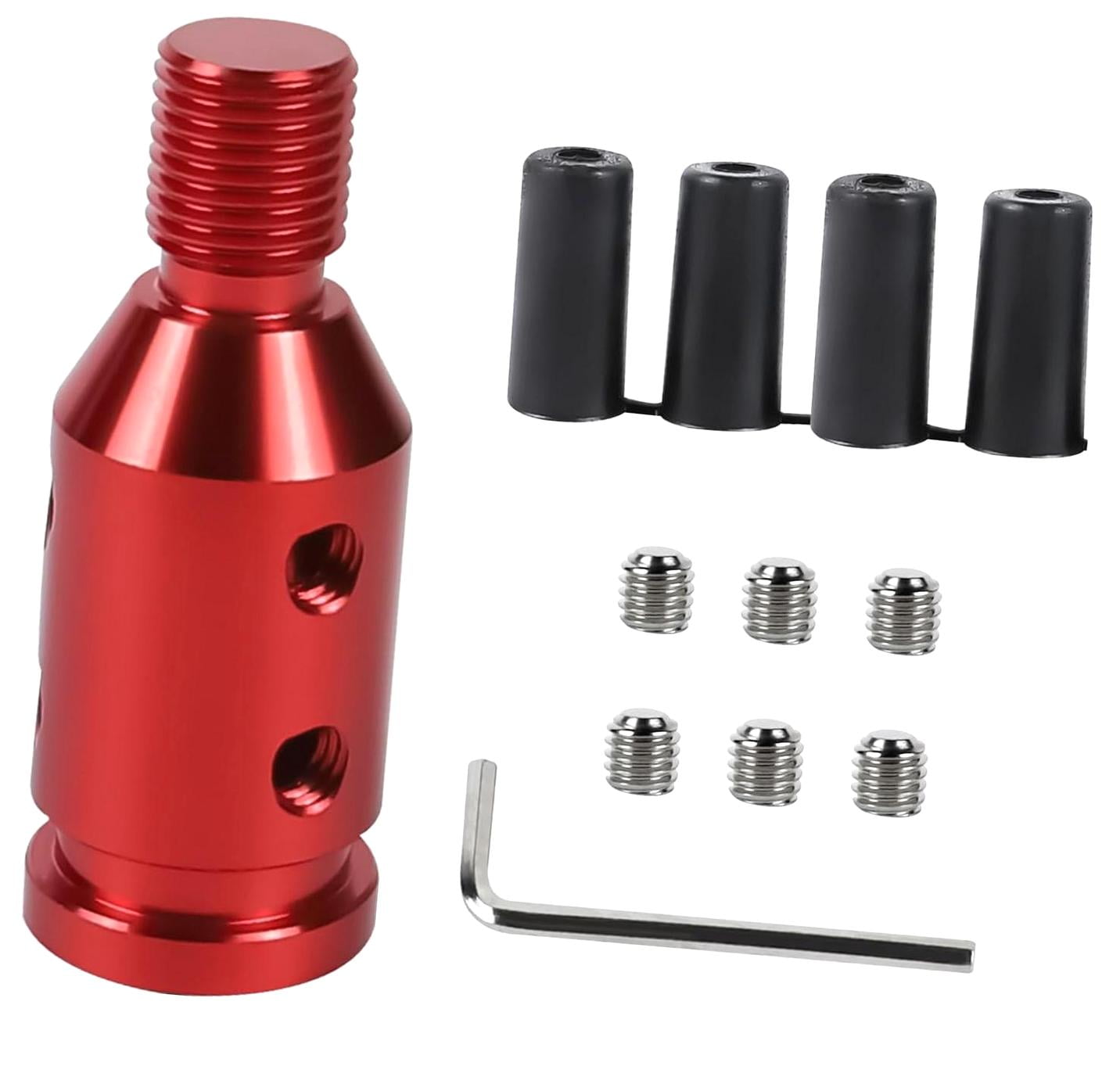 GZHJMY M12x1.25 Shift Knob Adapter, Aluminum Gear Shift Adapter Kit with 4-Sizes, Gear Shift ...